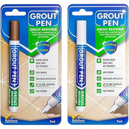 Grout Pen Tile Paint Marker: Waterproof Grout Colorant and Sealer Pen ...