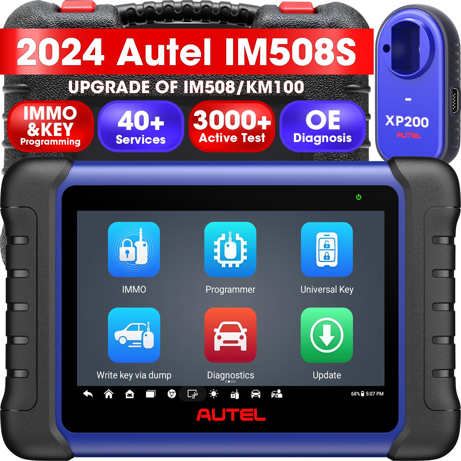 Autel Scanner Maxiim Im508s With Xp200 2024 Key Fob Programming ...