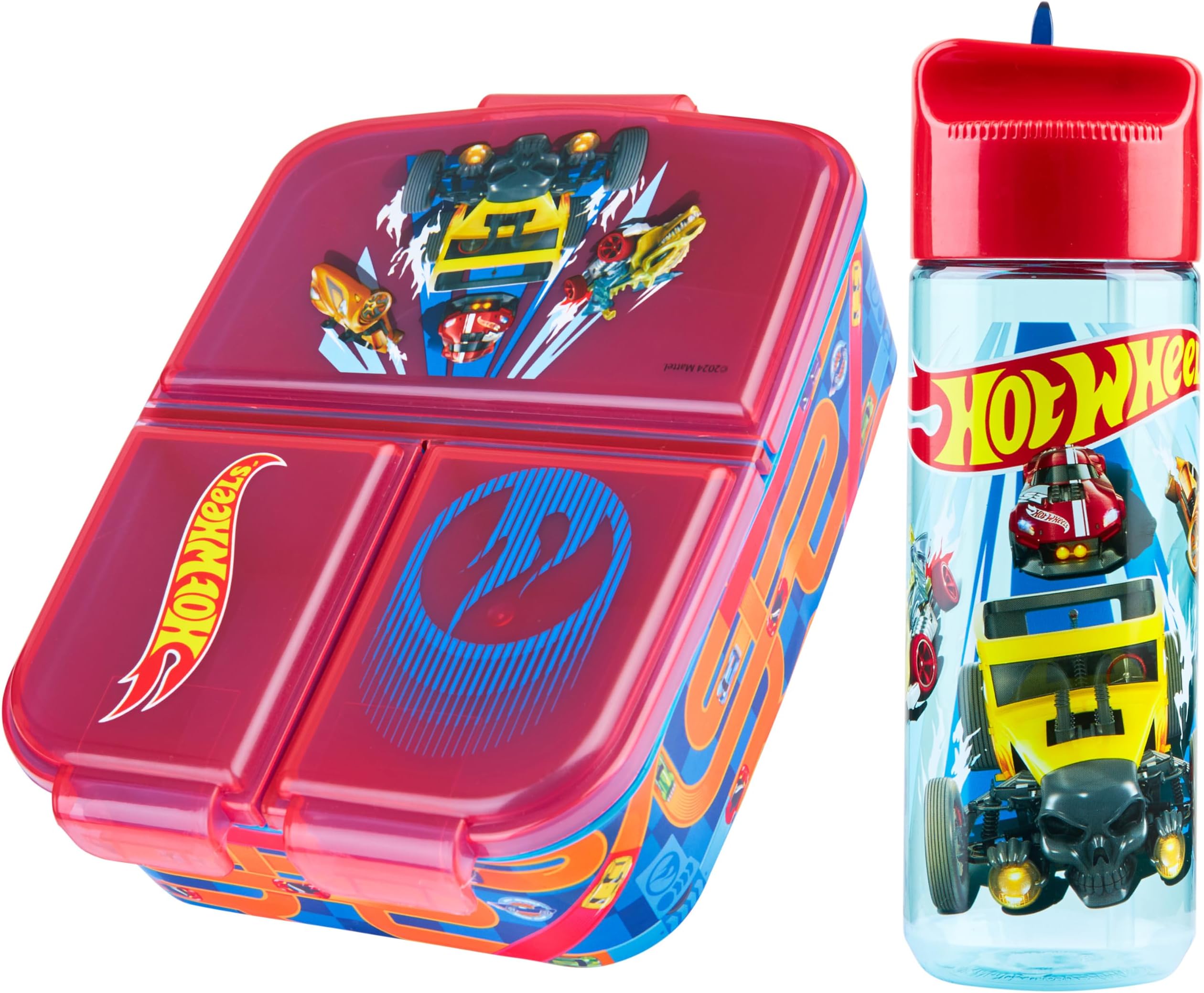 Amazon.com: Hot Wheels Lunch Box for Boys Set - Bundle Lunch Bag ...