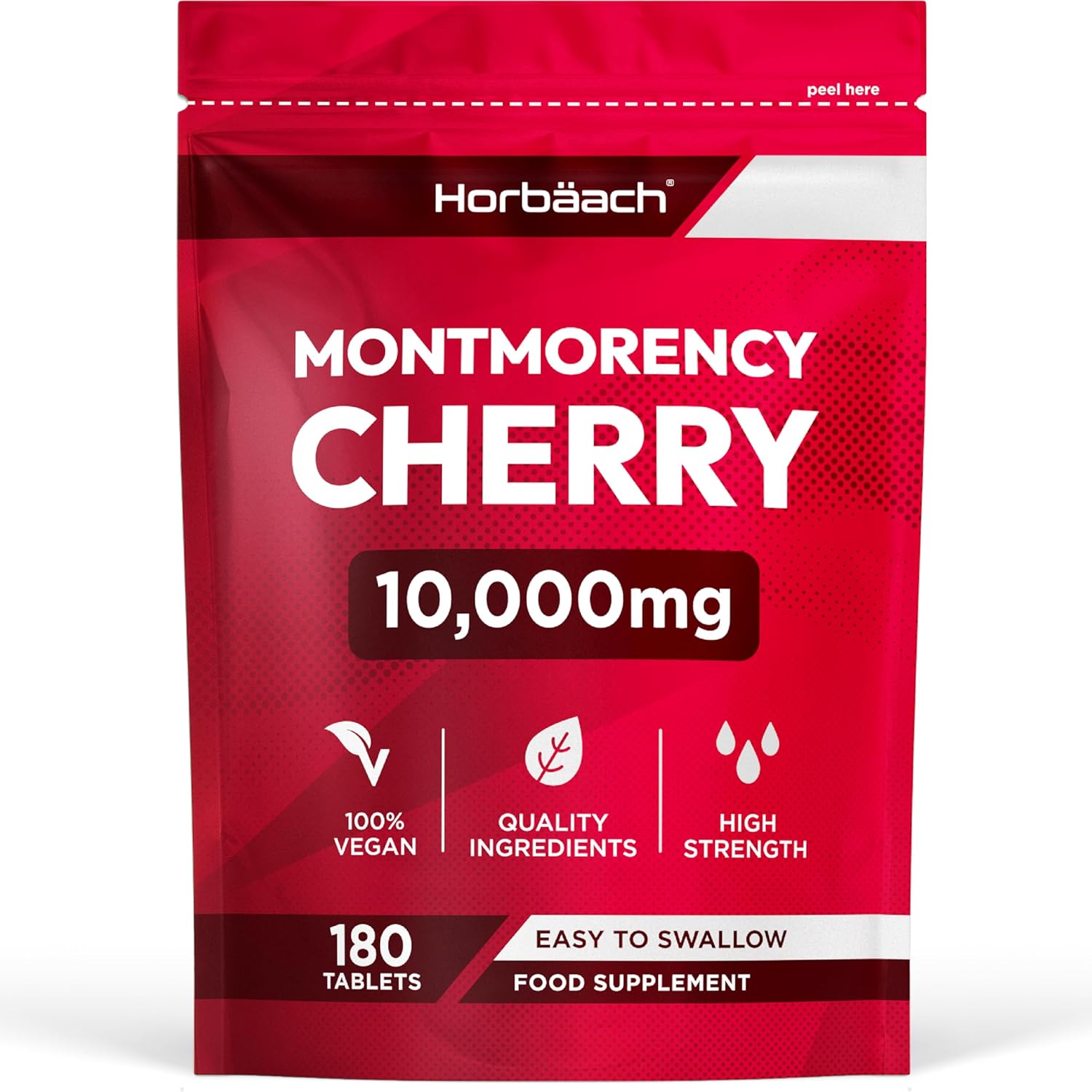 Montmorency Cherry Tablets 10000mg | 180 Tart Cherry Active Pills - 3 ...