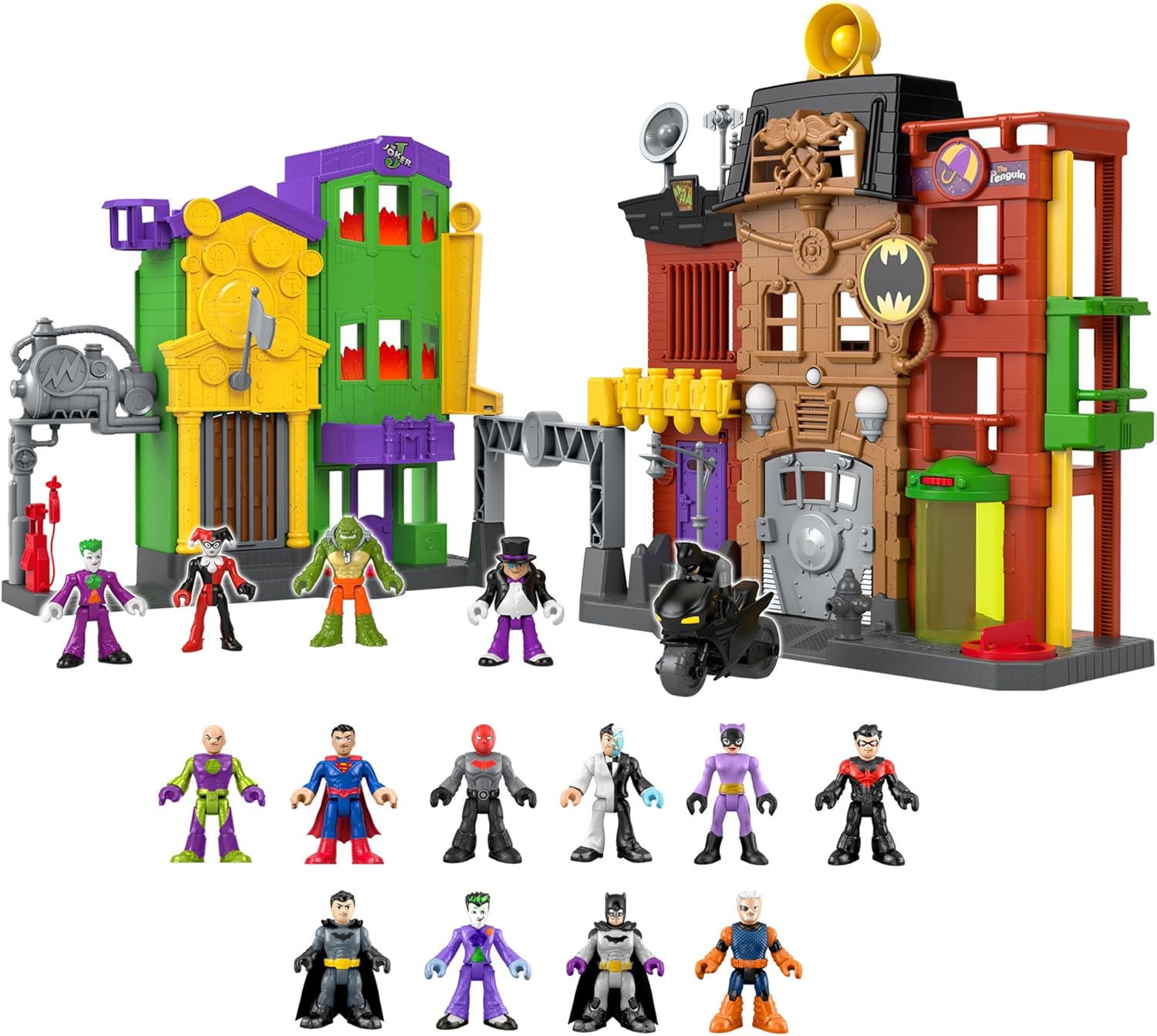 Amazon.com: Bundle of Imaginext DC Super Friends Batman Figure 10 ...
