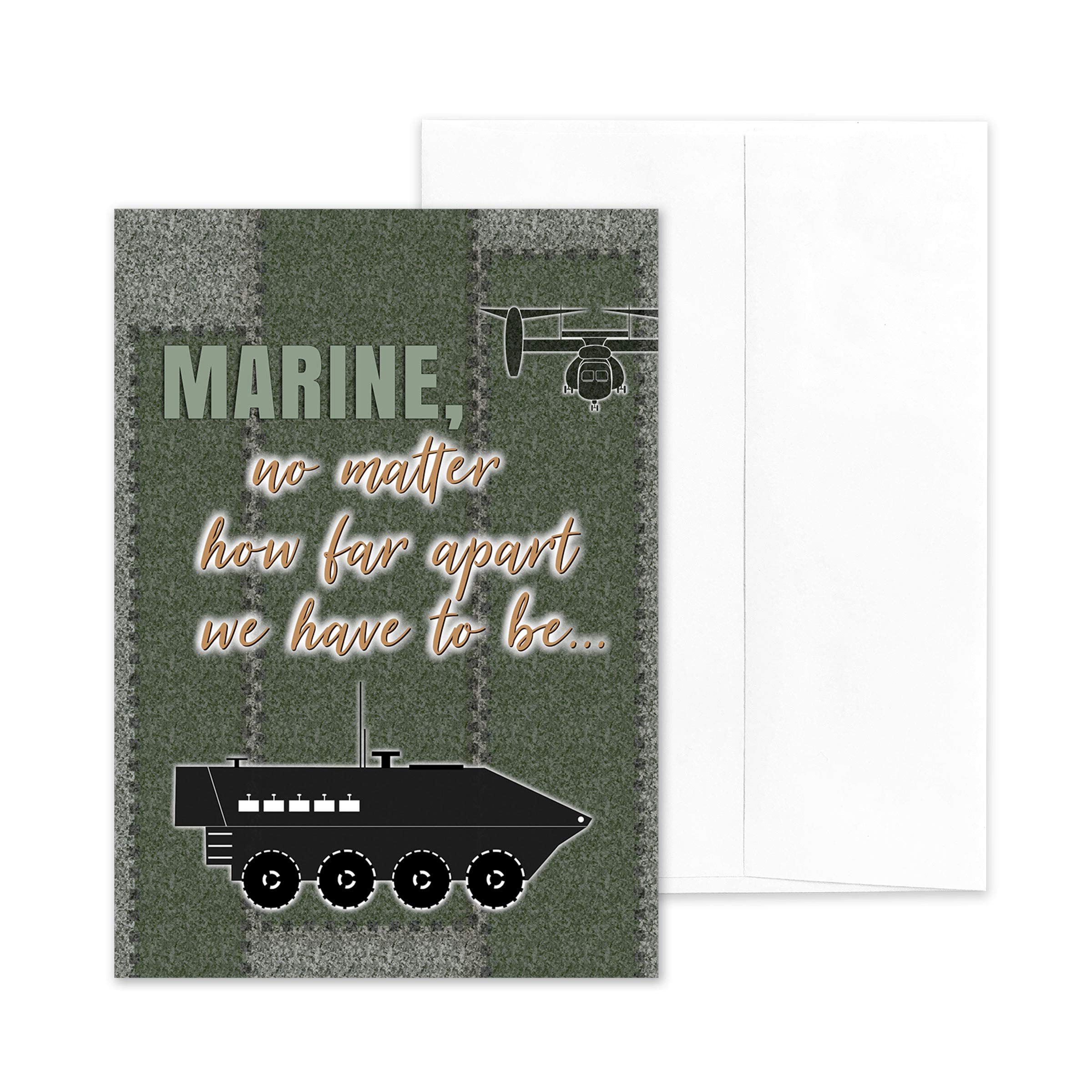 2myhero Us Marine Corps Military Deployment Encouragement Greeting Card ...