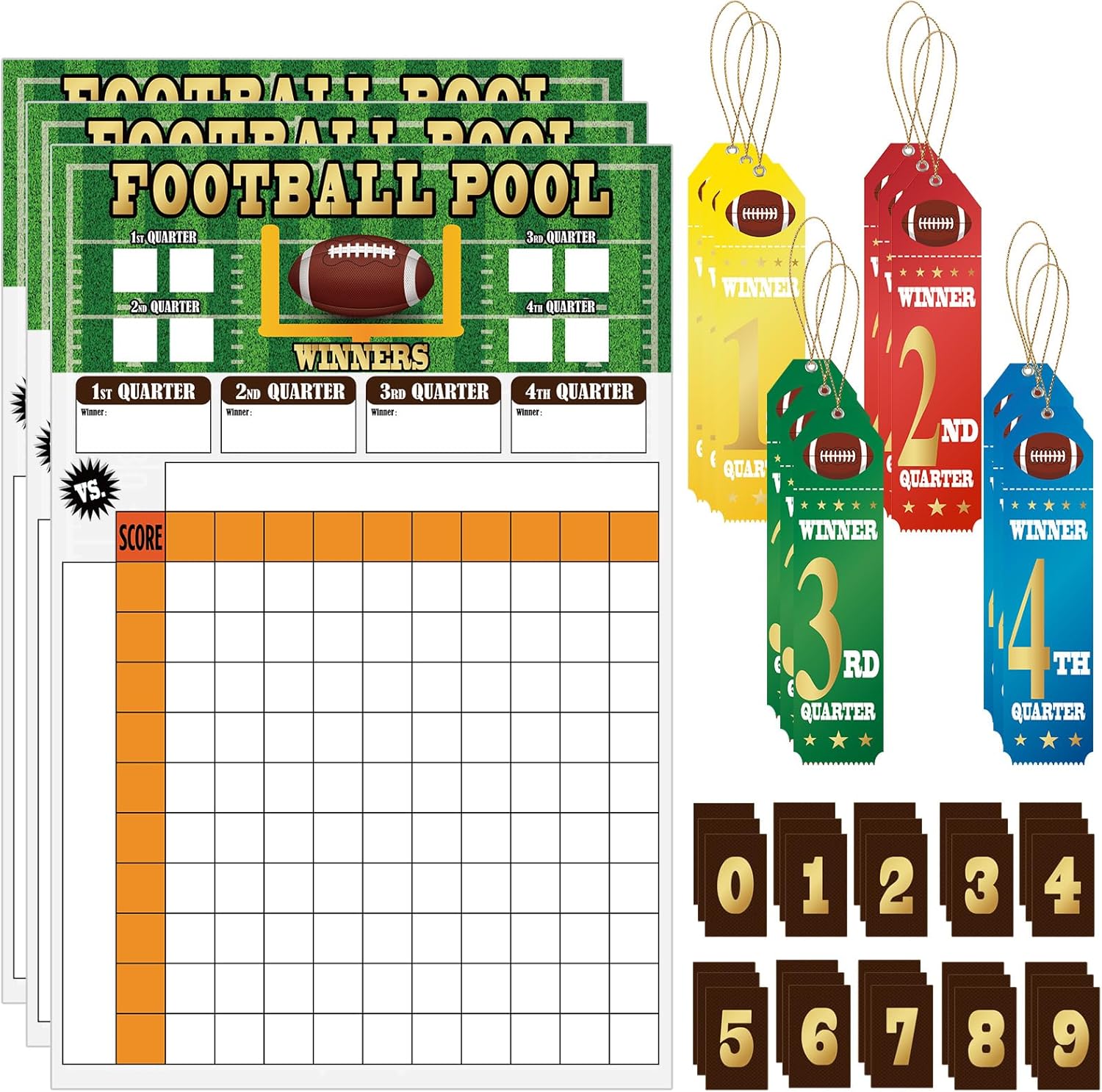 Amazon.com: Affrolling Football Pool Game Set Including 3 Football ...