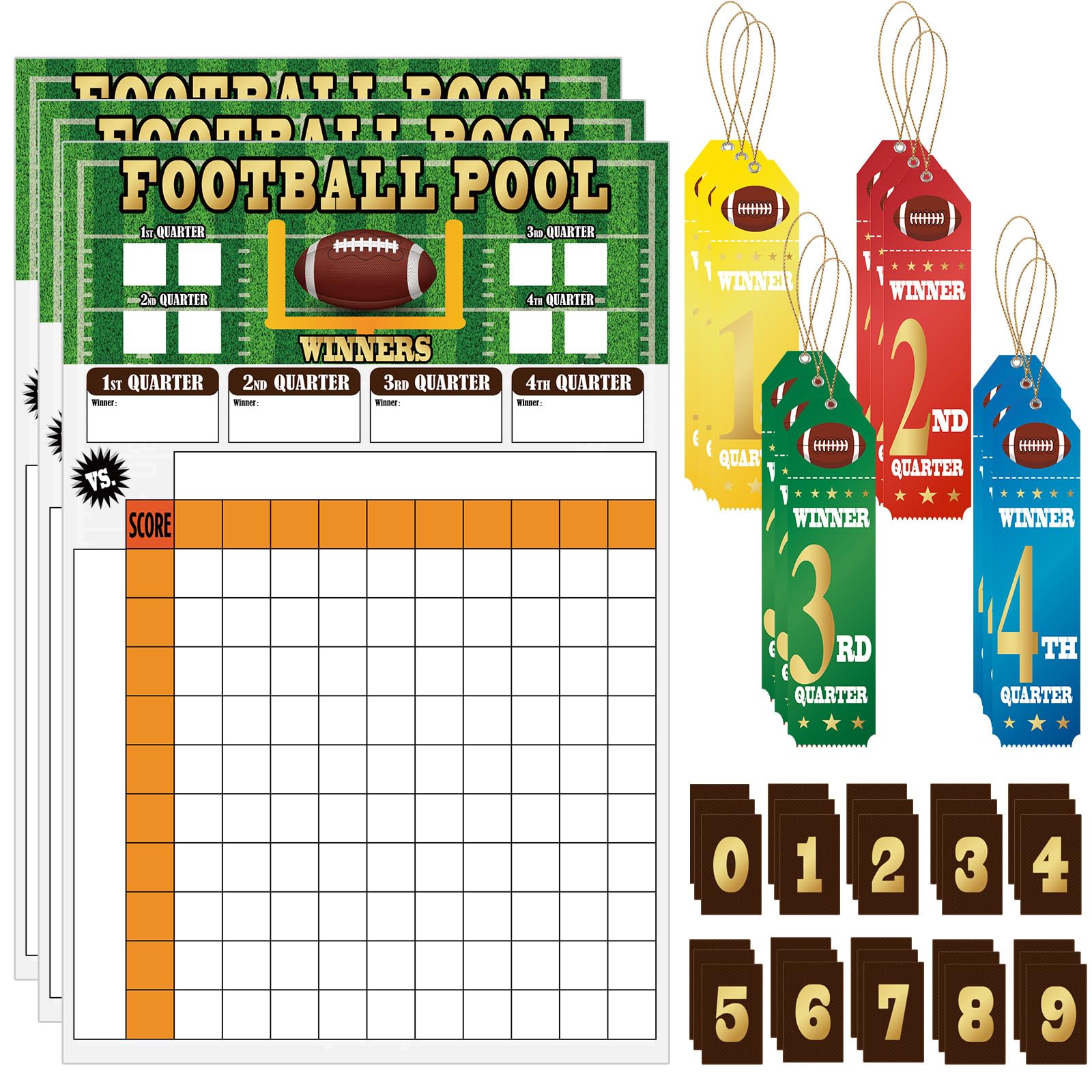 Amazon.com: Affrolling Football Pool Game Set Including 3 Football Game ...
