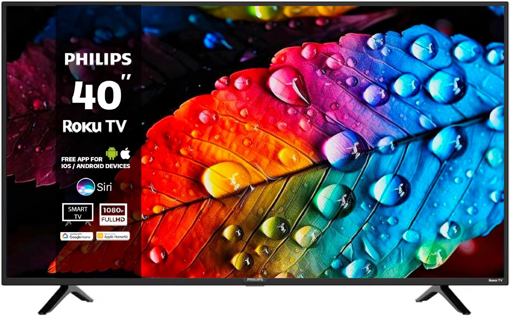 Amazon.com: PHILIPS 40-Inch LED-LCD FHD 1080p Smart TV Works with ...