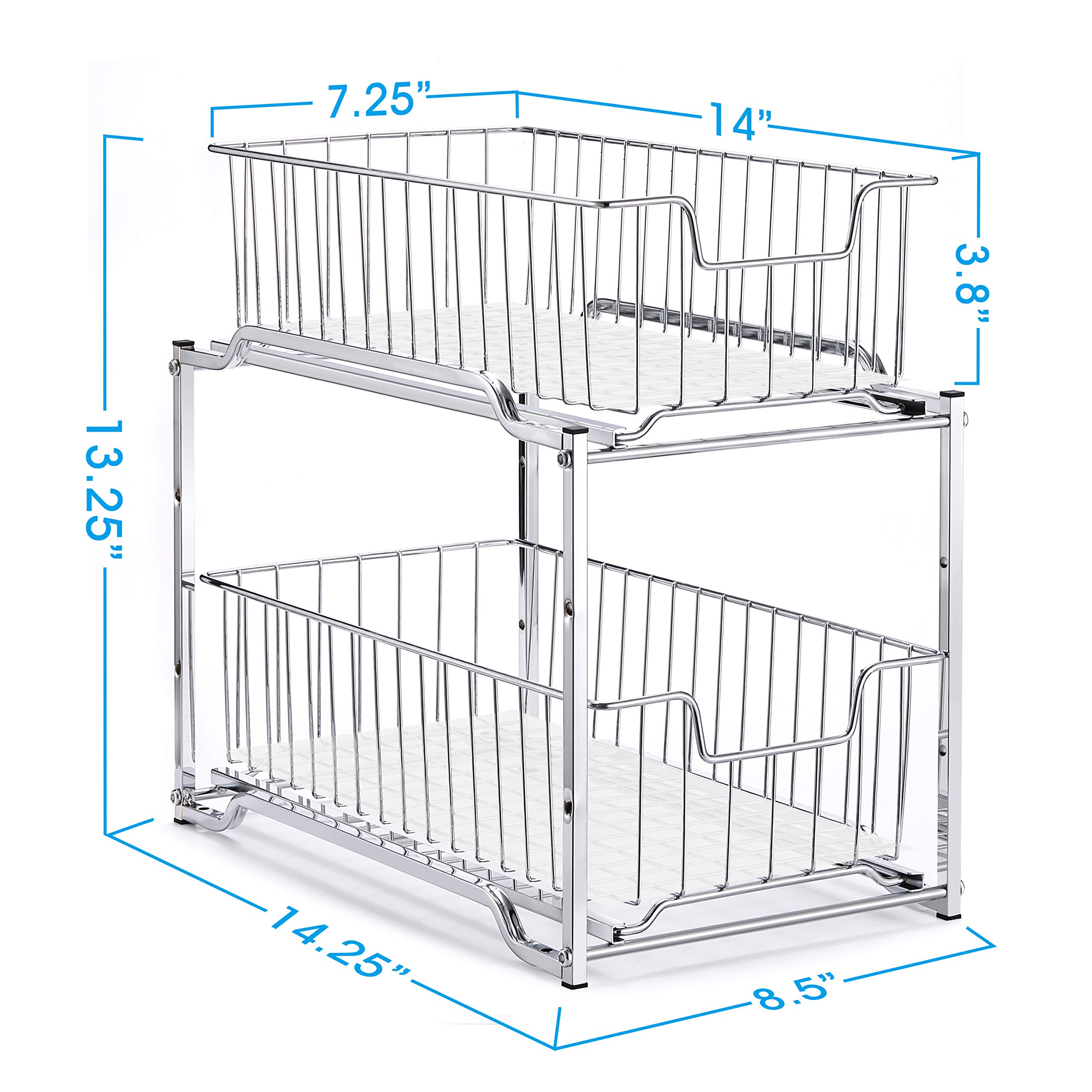 Snapklik.com : 2 Pack Simple Trending Stackable 2 Tier Under Sink ...