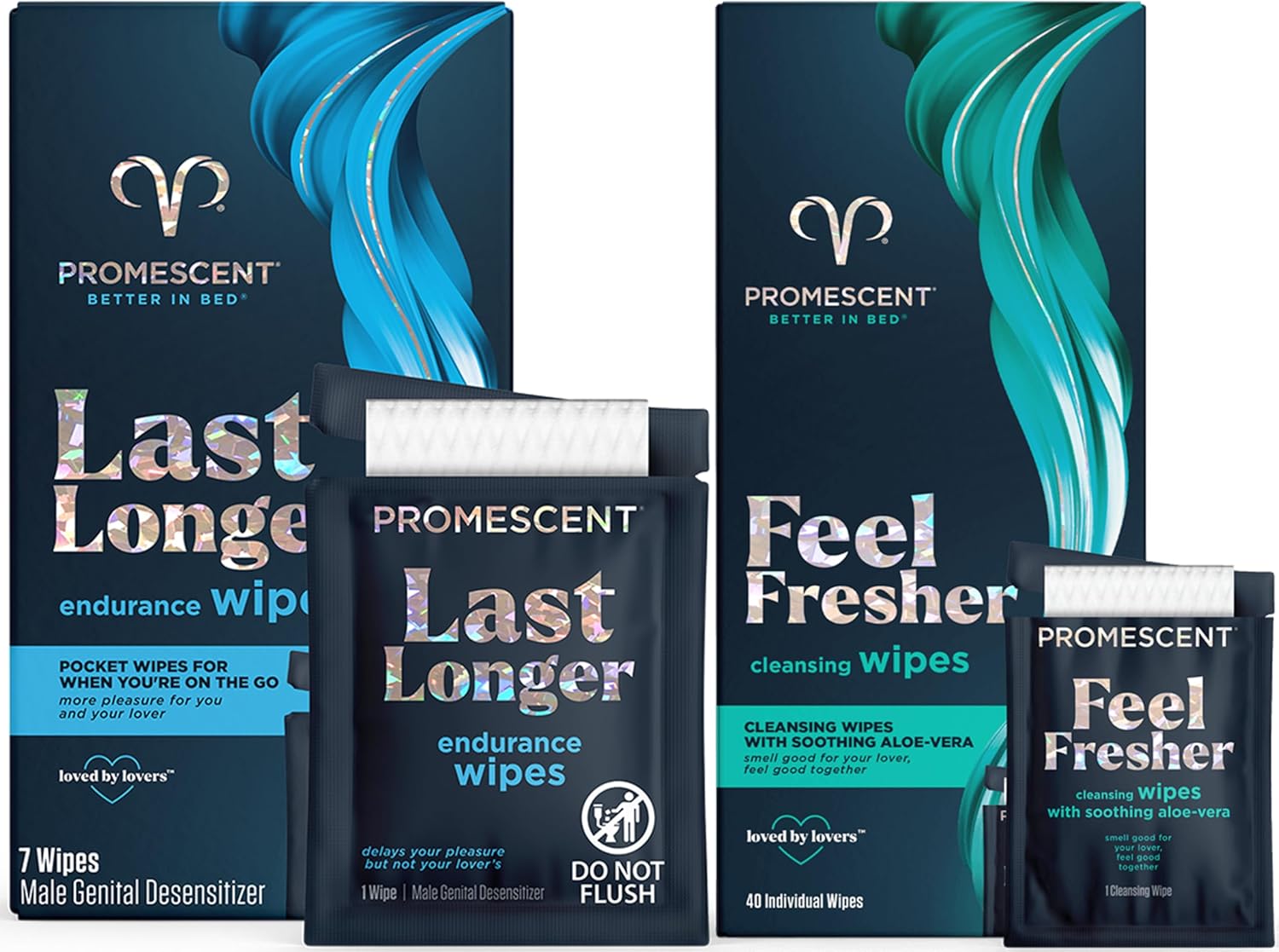 Amazon.com: Promescent Delay Wipes Sexual Enhancer for Men + Flushable ...