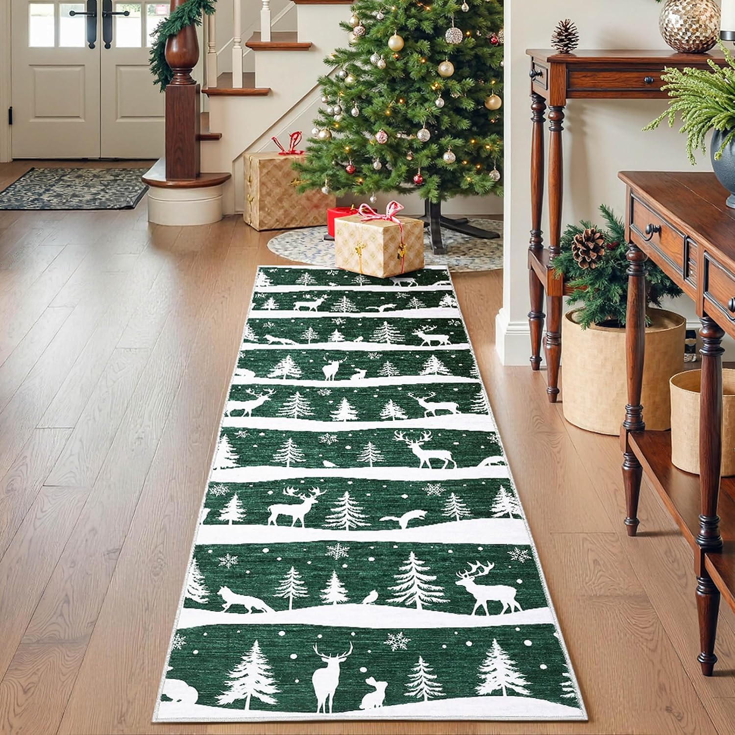 Amazon.com: GarveeHome Green 2x6 Runner Rug, Washable Rug for Home ...