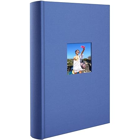 Amazon.com: 1DOT2 Luxury Fabric Photo Album 4x6 With Writing Space Acid ...