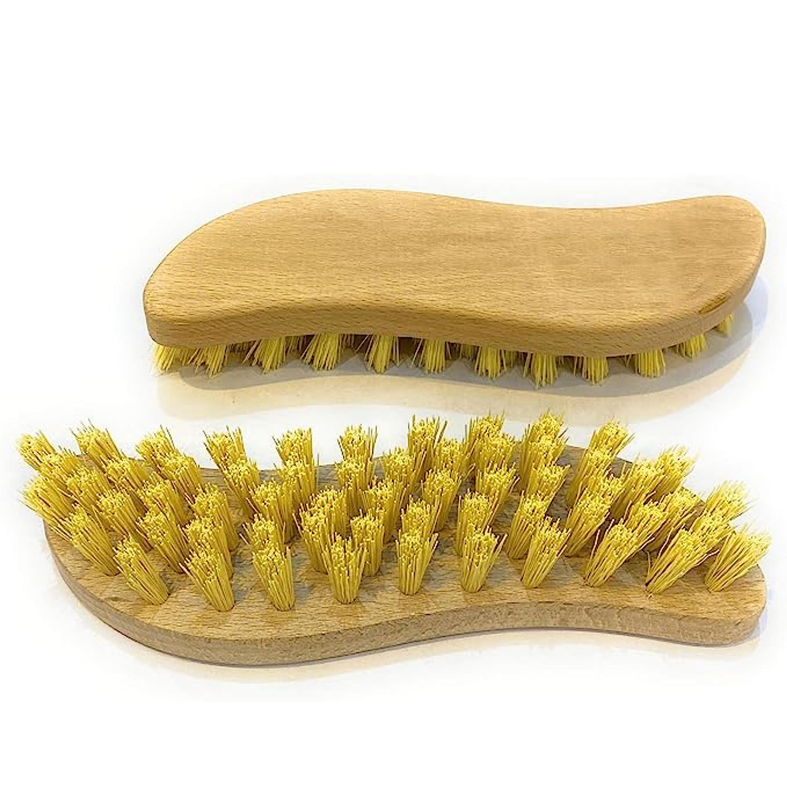 HOMESHOPA Wooden Scrubbing Brush, 1 Pack Heavy Duty Hand Brush with ...
