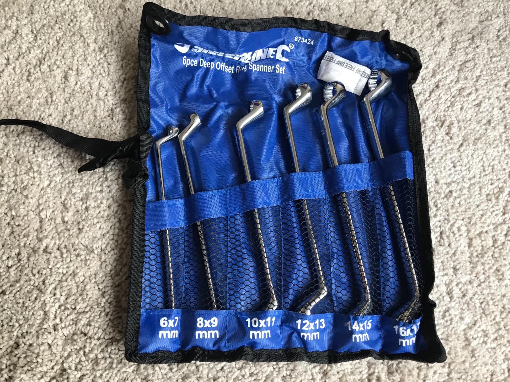 Silverline 673424 Deep Offset Ring Spanners Set 6pce 6 - 17 mm : Amazon ...