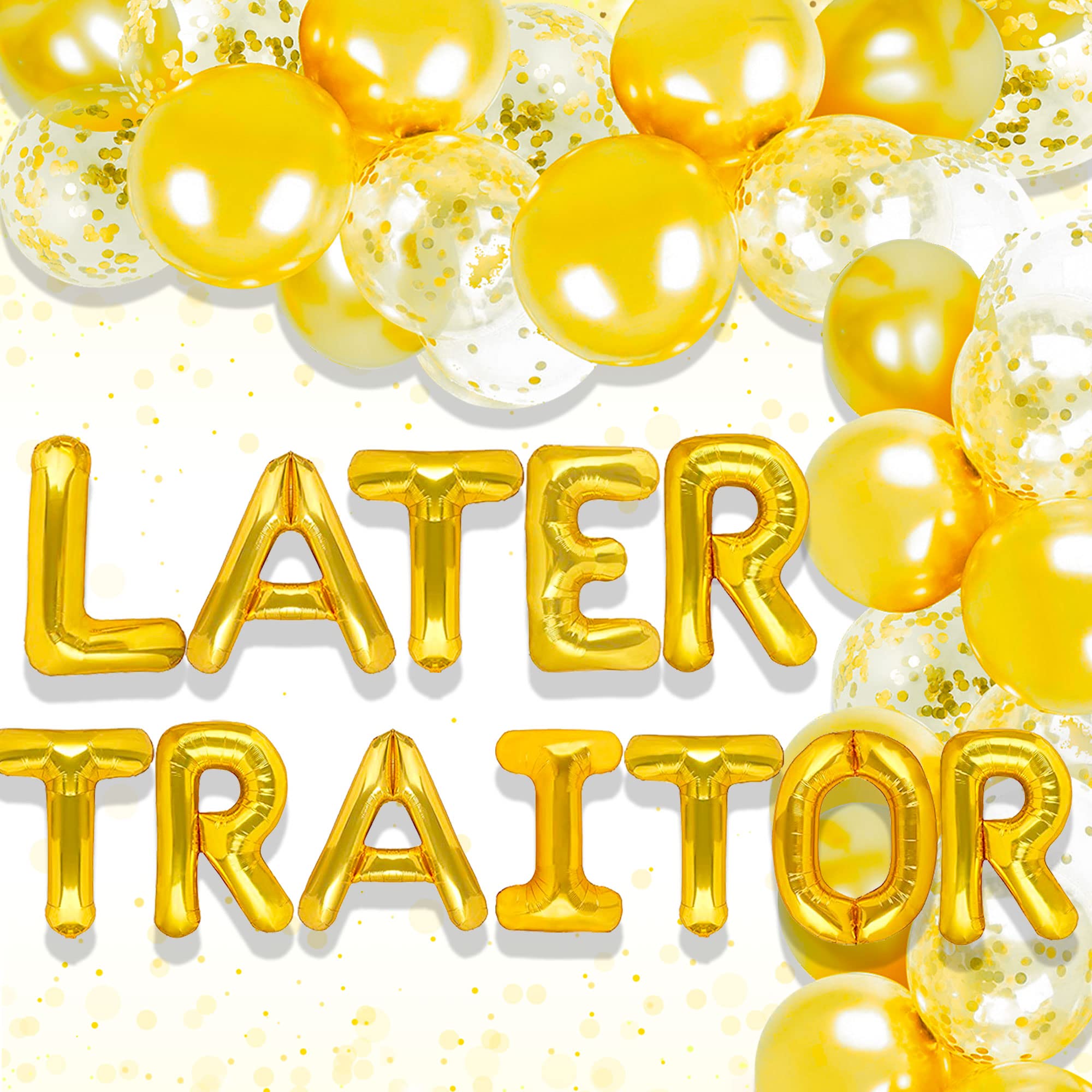 Amazon.com: GallaRato 21 PCS Later Traitor Balloons Later Traitor Party ...