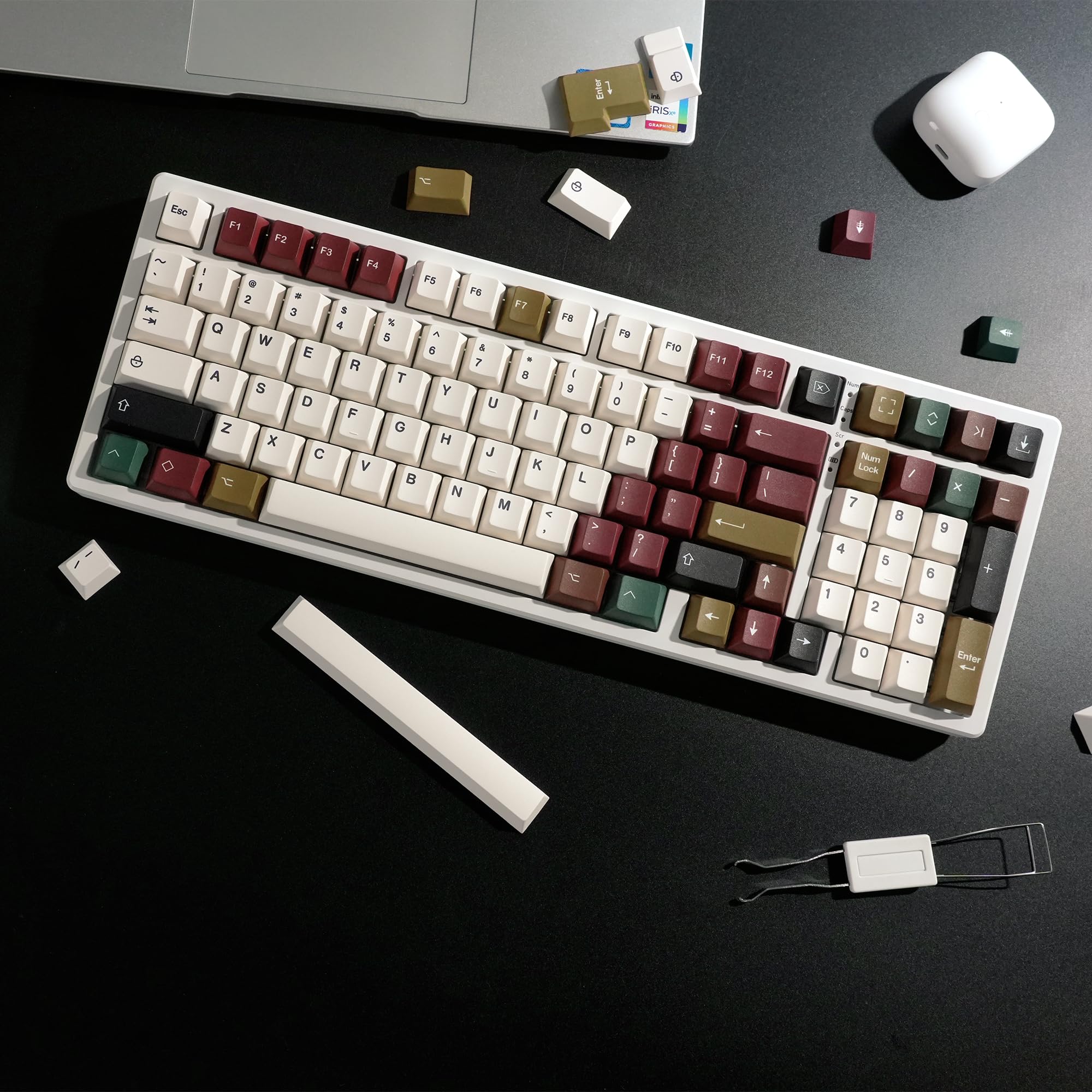 Snapklik.com : PBT Keycaps, XVX Retro Keycaps 75 Percent, Custom ...
