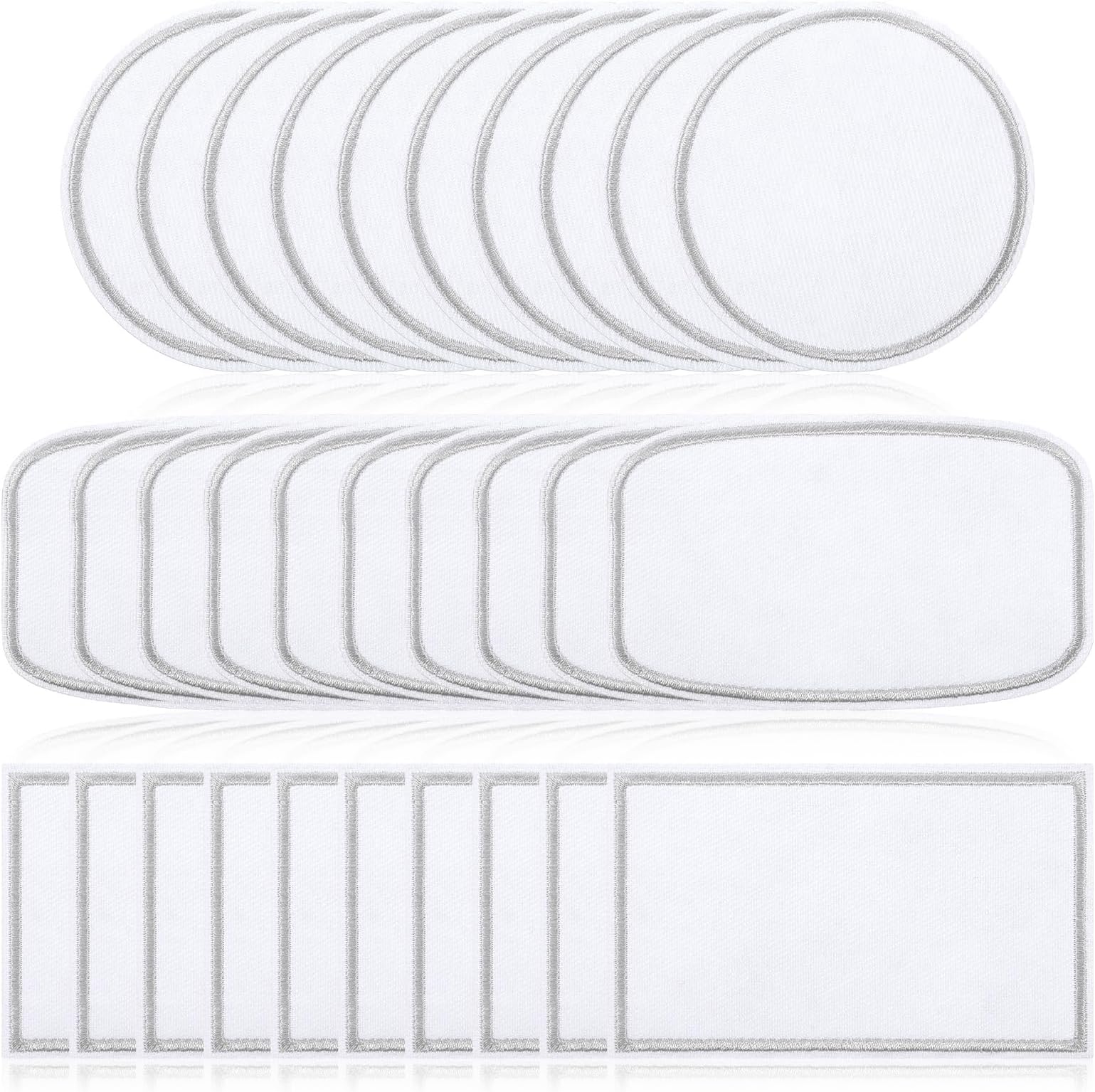 Amazon.com: 30 PCS Sublimation Patches Blank Iron on Patches for ...