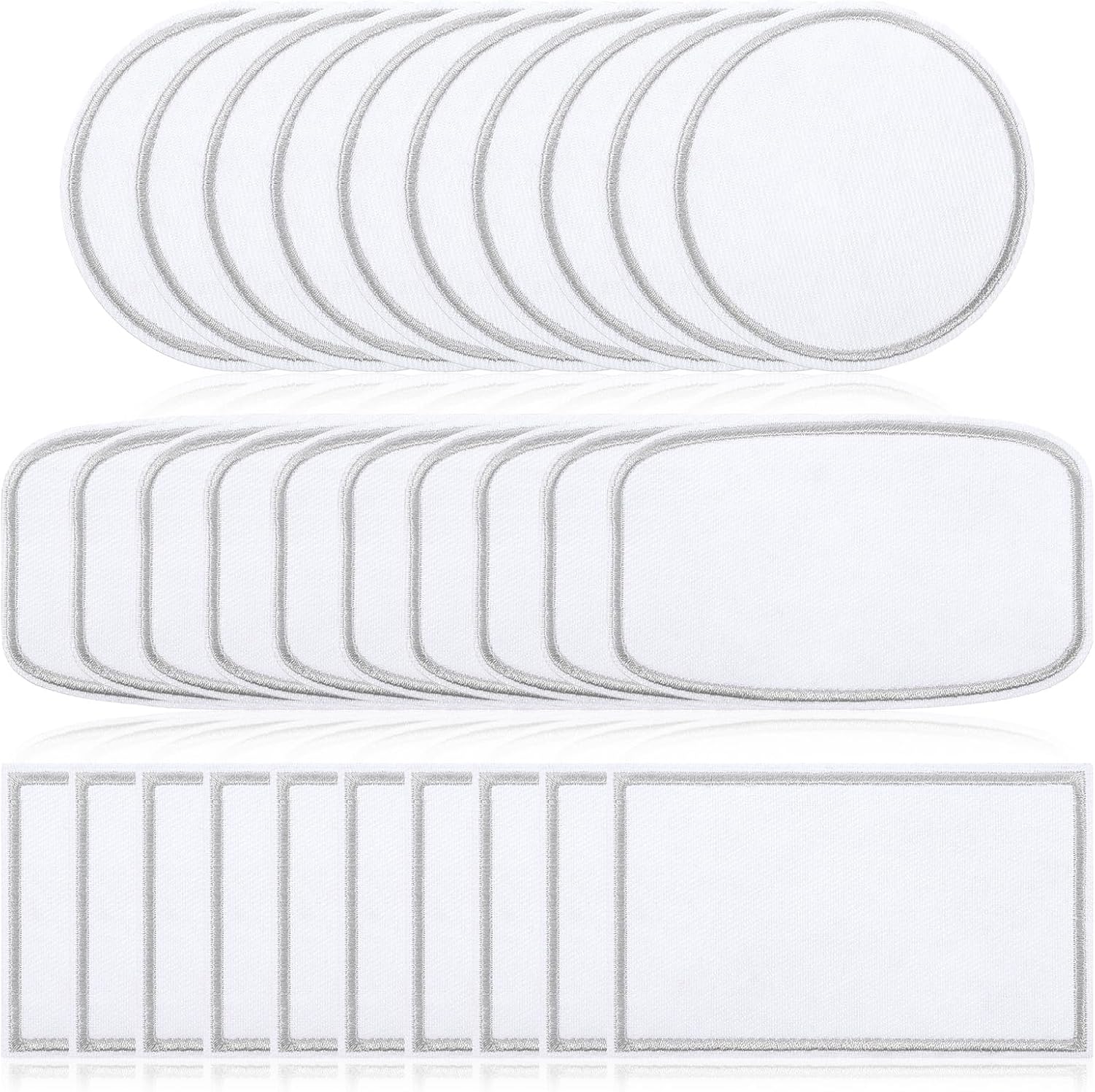 Amazon.com: 30 PCS Sublimation Patches Blank Iron on Patches for ...