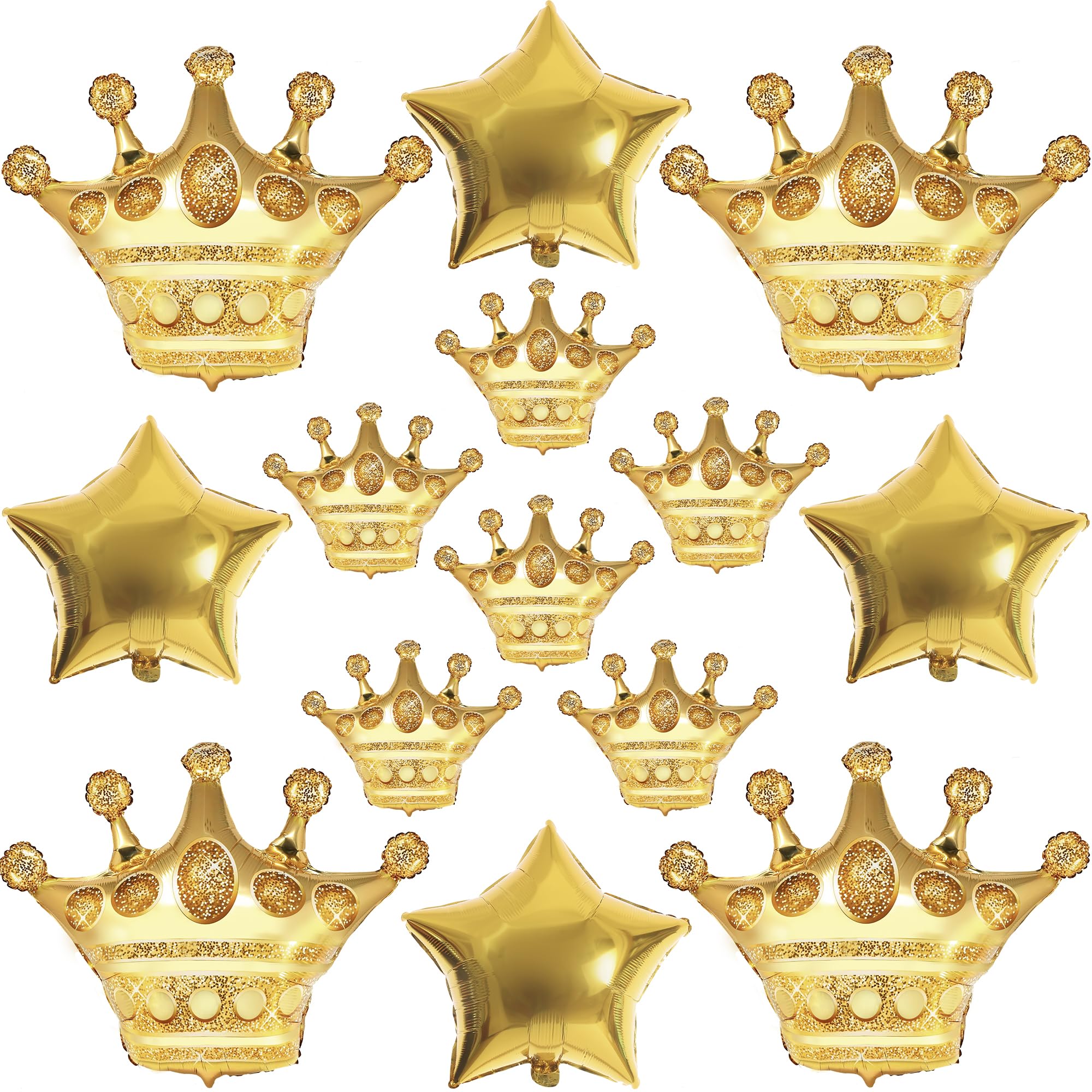 Amazon.com: KatchOn, Gold Crown Balloons for Royalty Party Decorations ...