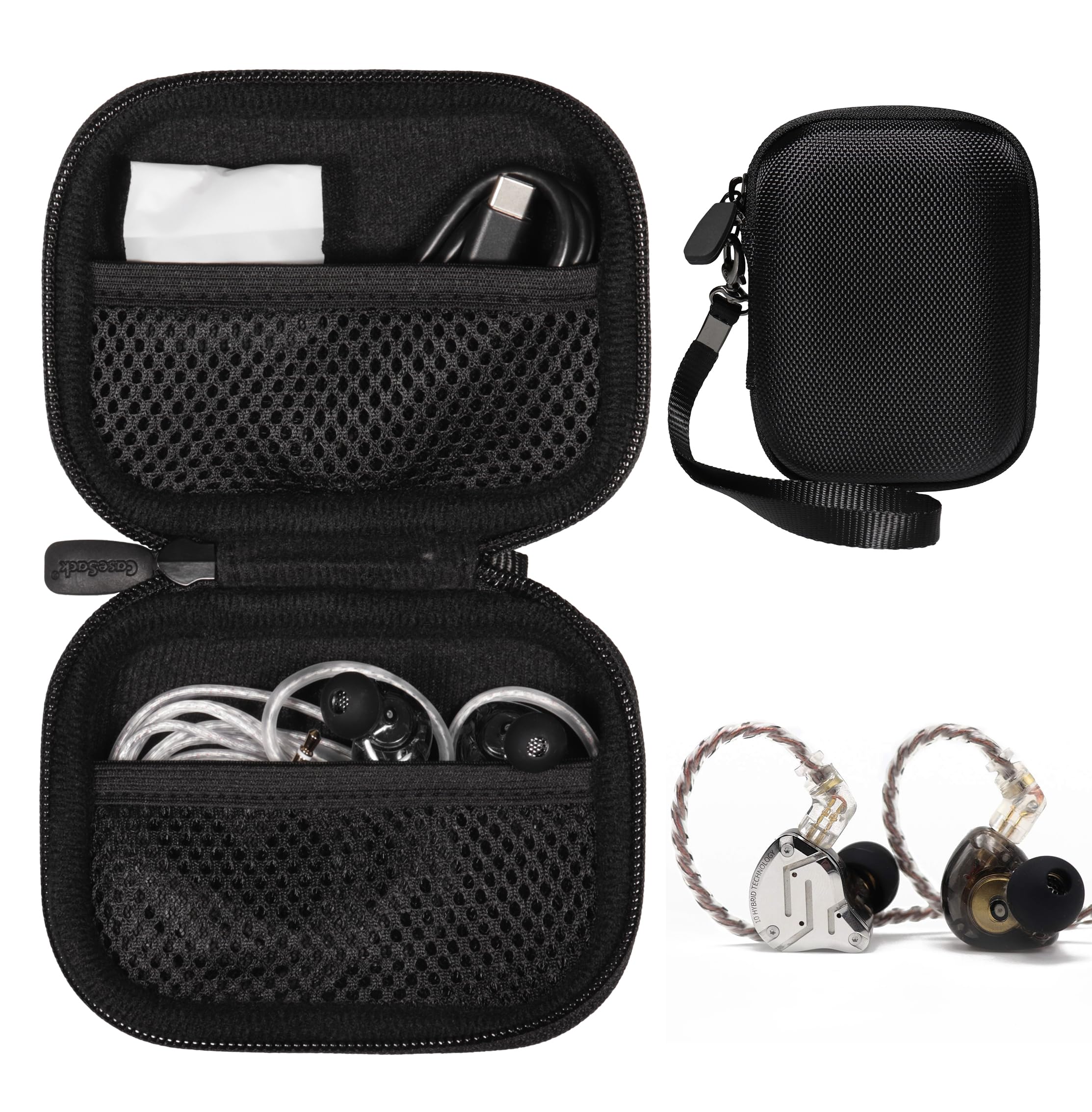 Snapklik.com : CaseSack Case For KZ ZS10 Pro, Linsoul 4BA+1DD 5 Driver In Ear Monitor, HiFi ...