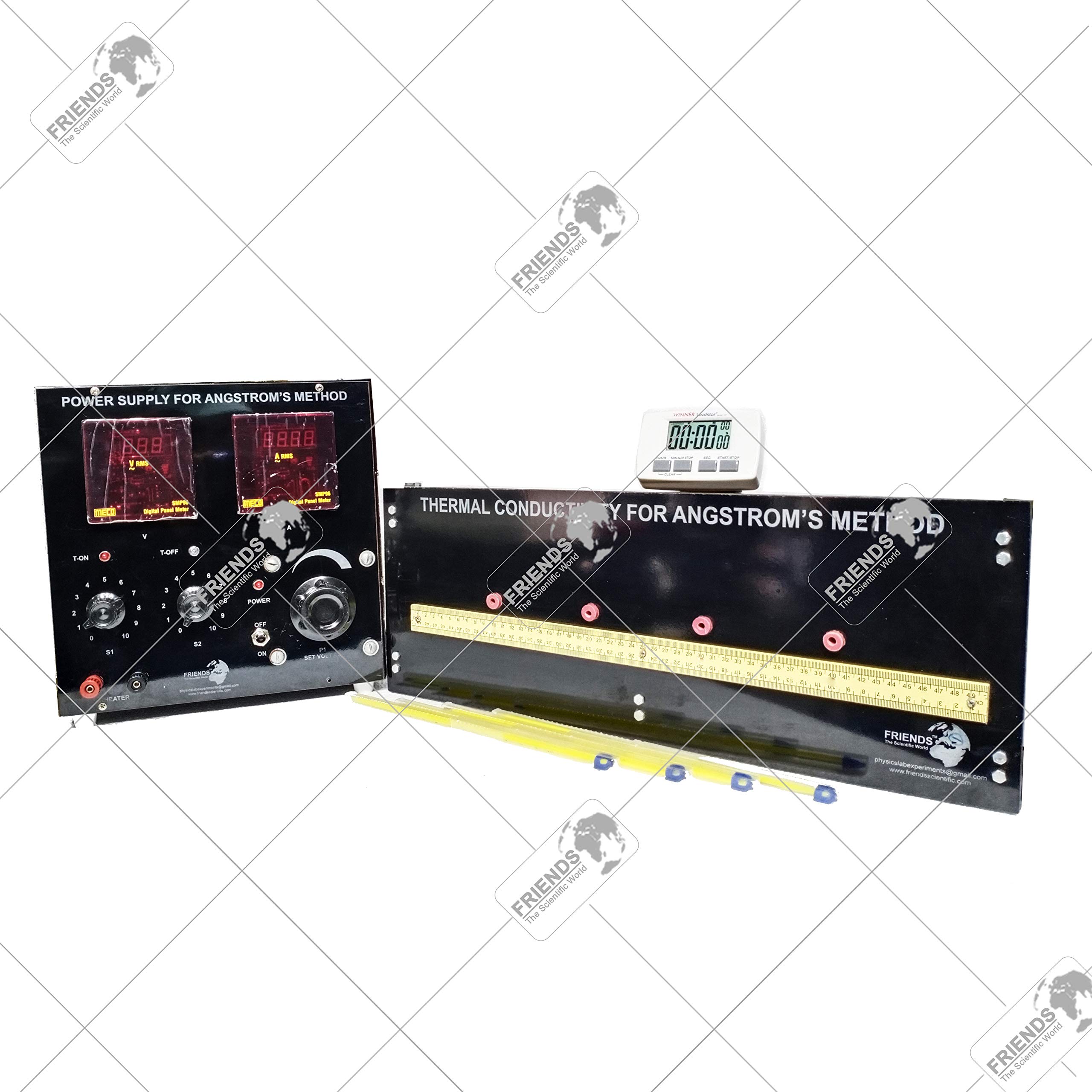 Coefficient Of Thermal Conductivity Of Copper Cu By Angstroms Method ...