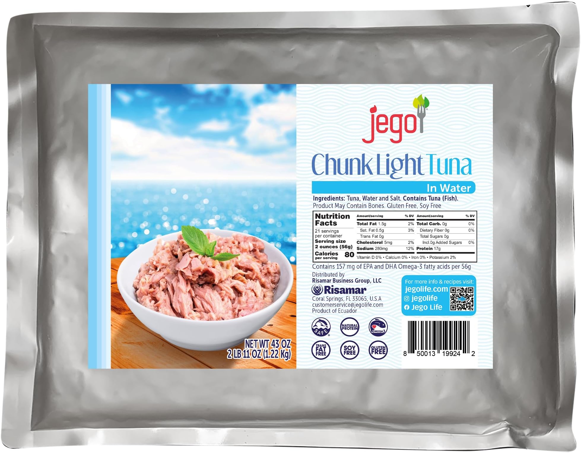 Amazon.com : Safe Catch Wild Albacore Tuna Canned Low Mercury Can Tuna ...
