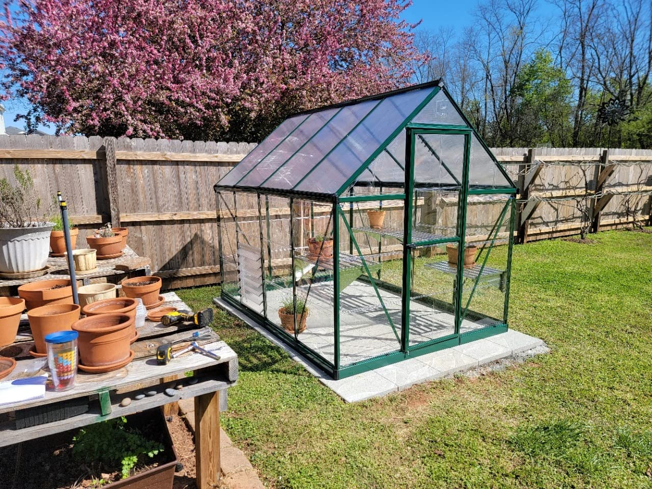 $62/mo - Finance Palram - Canopia Hybrid 6' x 8' Greenhouse - Silver ...