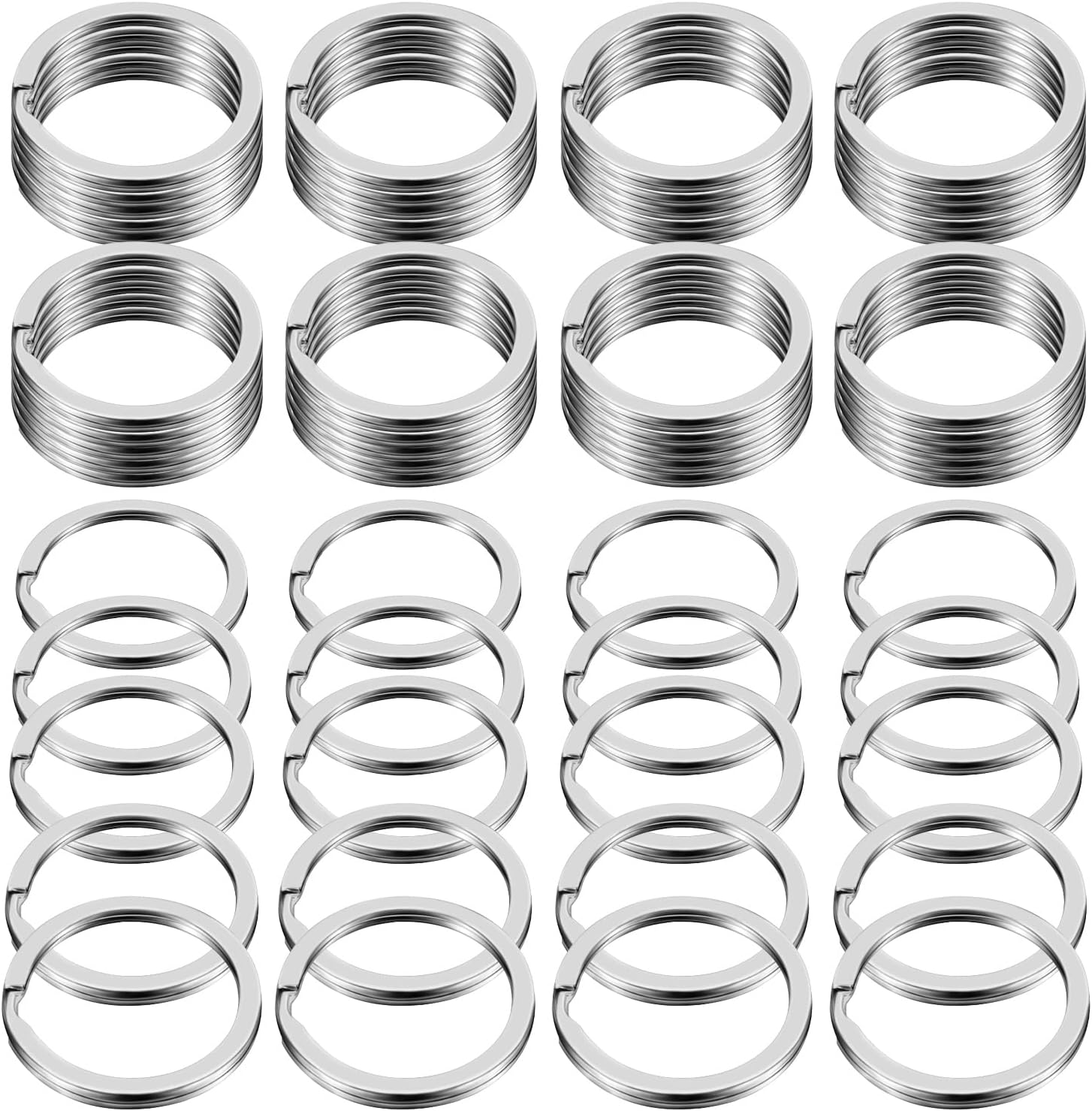 Amazon.com : KINGFOREST 100-Pack Split Key Rings (1.2 Inch/30mm ...