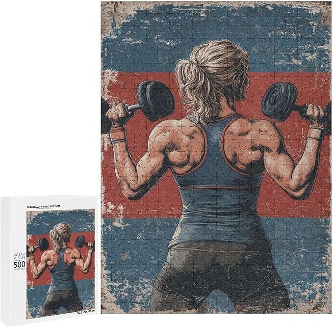 Amazon.com: 500 PCS Wood Jigsaw Puzzles for Adults Fitness Woman ...