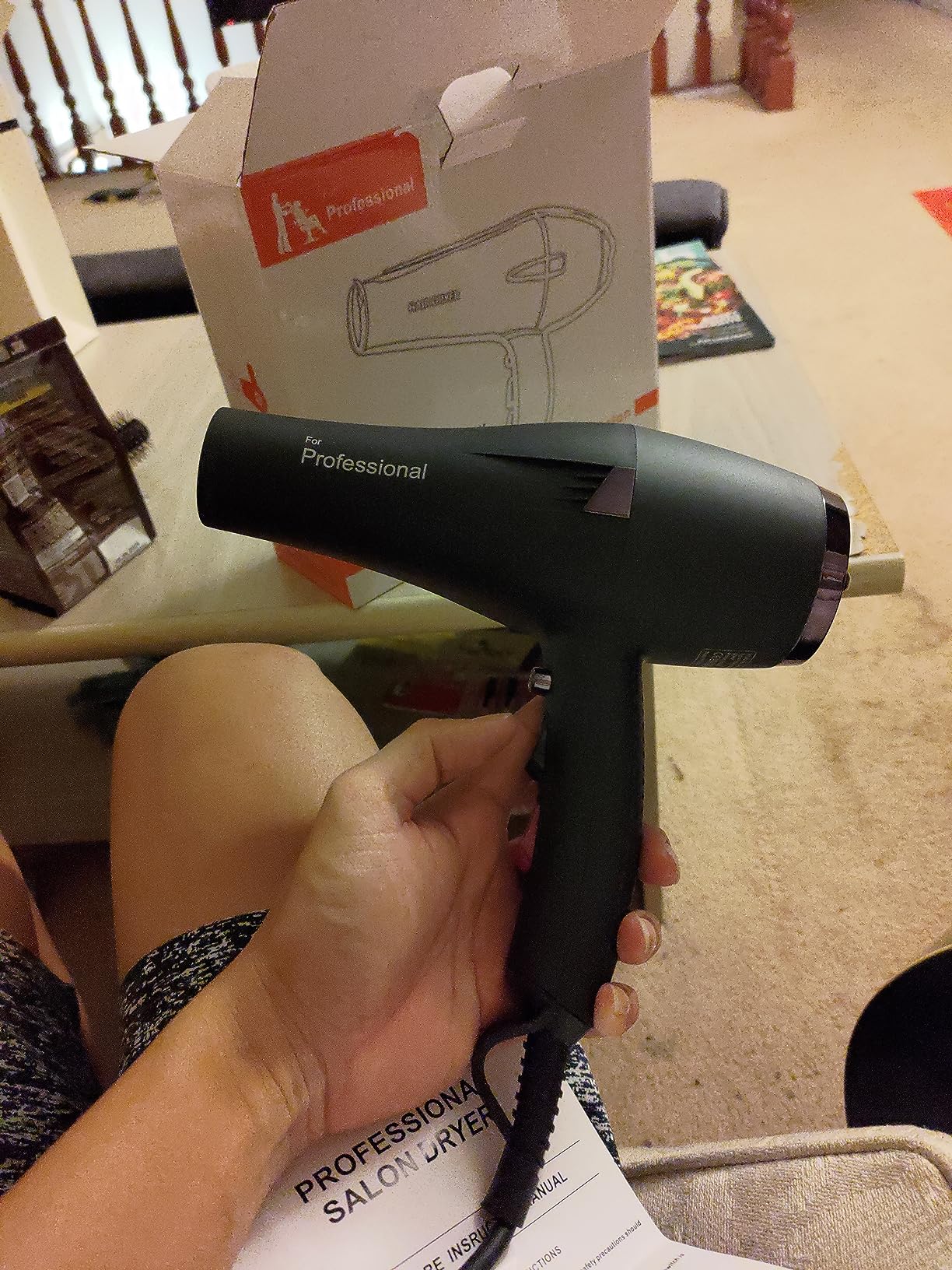 Faszin Ionic Hair Dryer, Salon Professional Blow Dryer Fast Drying with ...