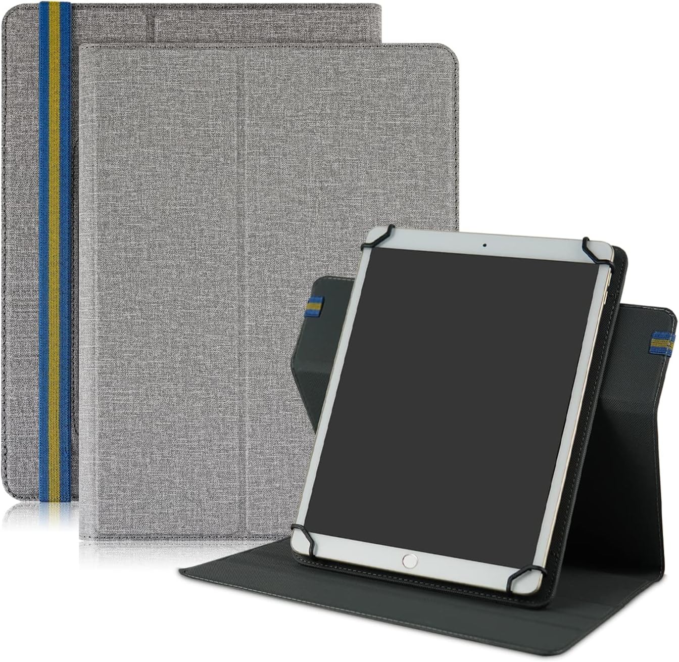 Amazon.com: Yiernuo Universal Case for 10.1 inch Tablet,360°Rotating ...