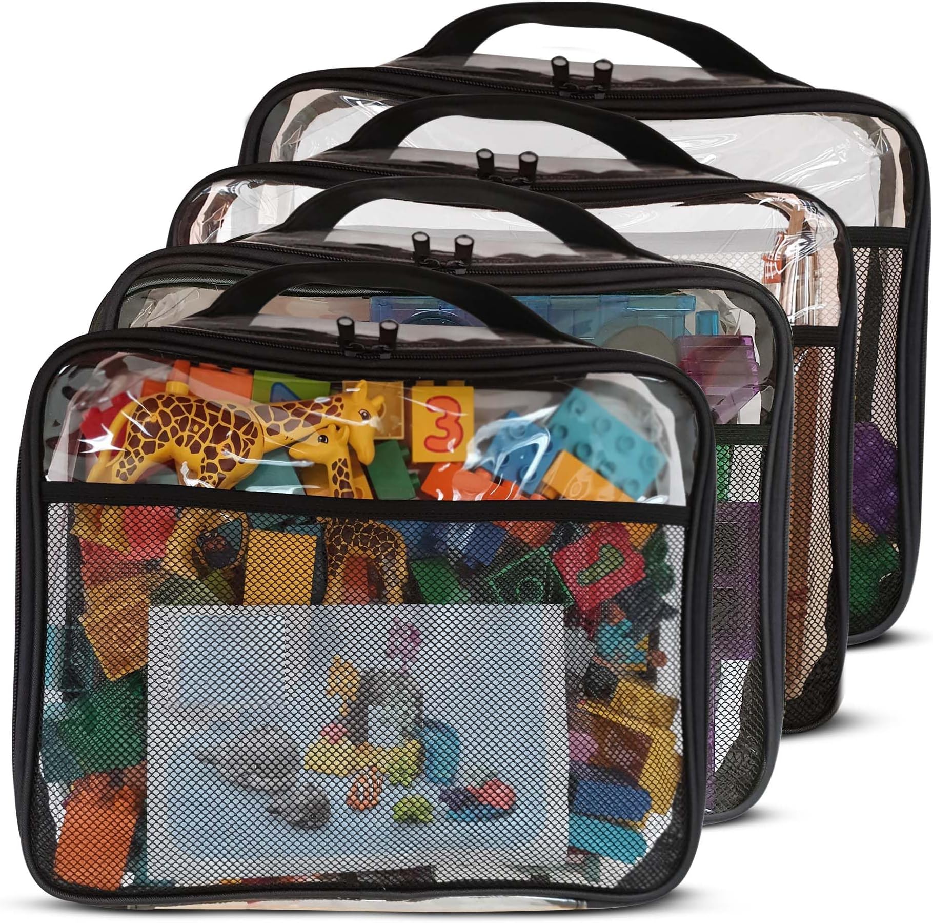 Amazon.com: SAM AND MABEL Portable 4 Packs PVC Board Game Storage ...