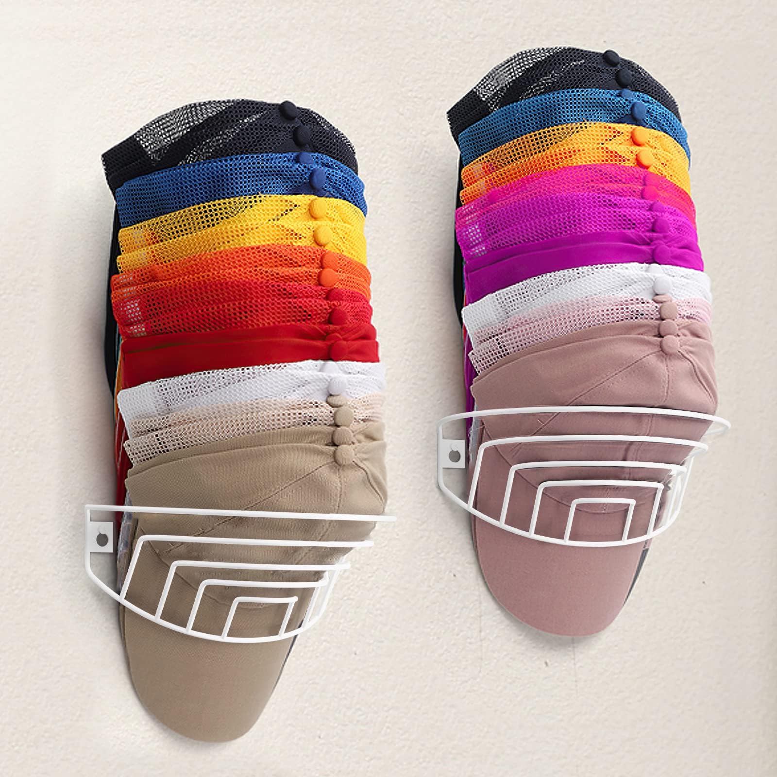 Amazon.com: HYDERMUS Hat Organizer Rack for 30 Baseball Caps Hat Holder ...