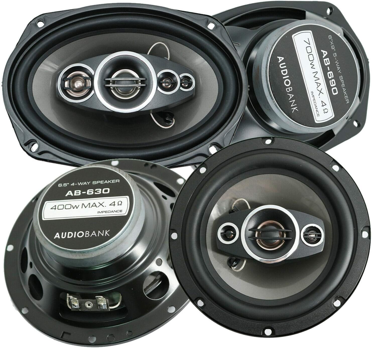 Amazon.com: 2X Audiobank AB-690 6x9-Inches 700 Watts + 2X Audiobank AB ...