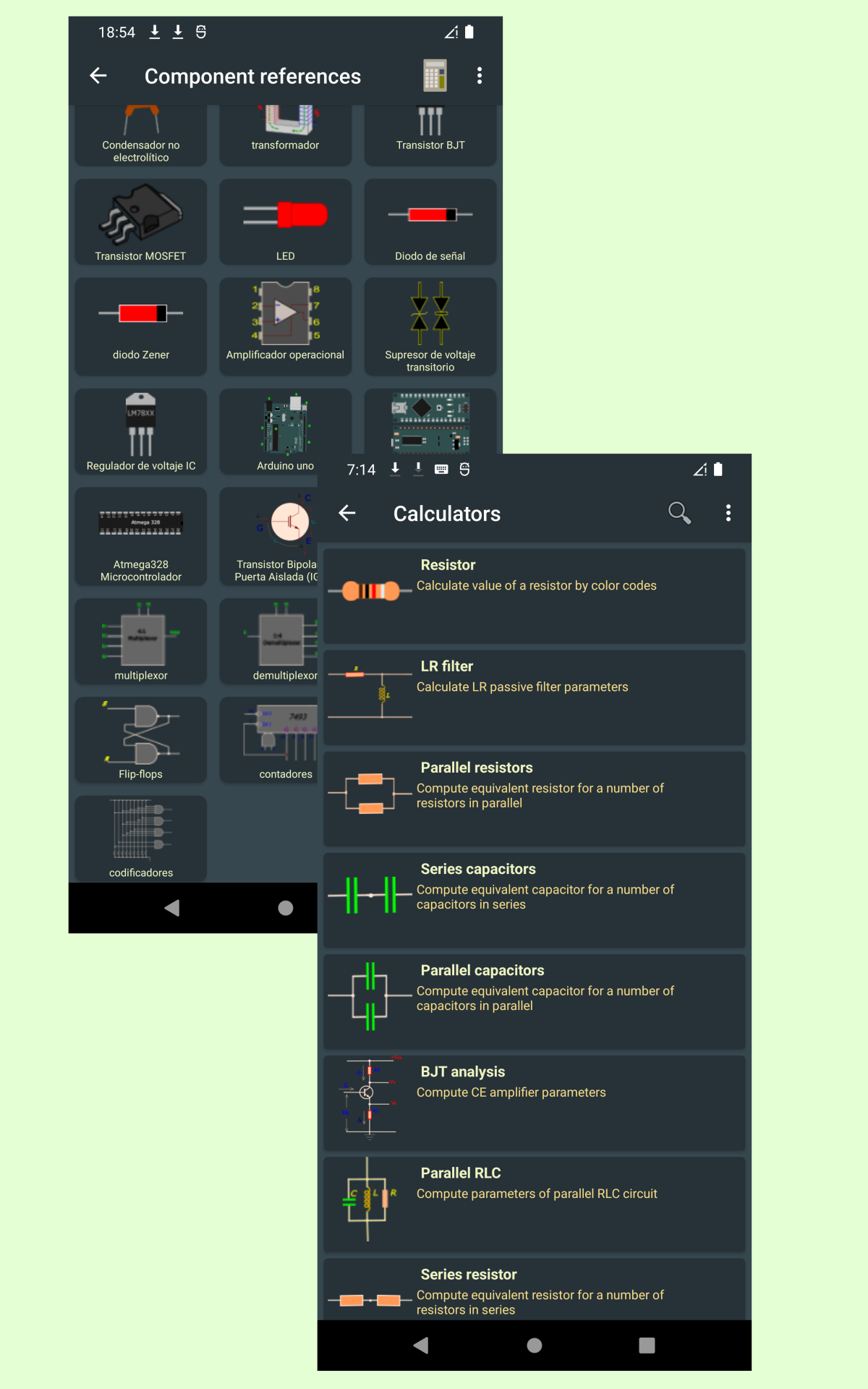 Doctronics - electronics components and circuit calculator - App on ...