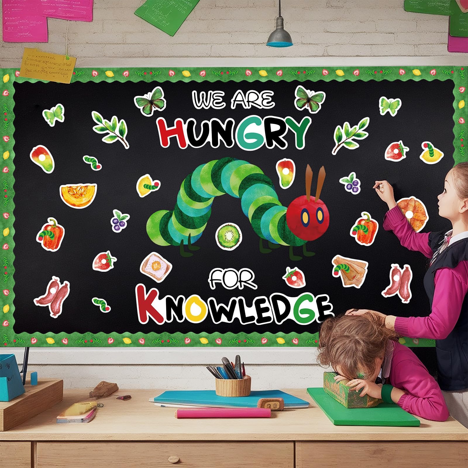 Snapklik.com : Hungry Caterpillar Classroom Decor, 81Pcs Very Hungry ...
