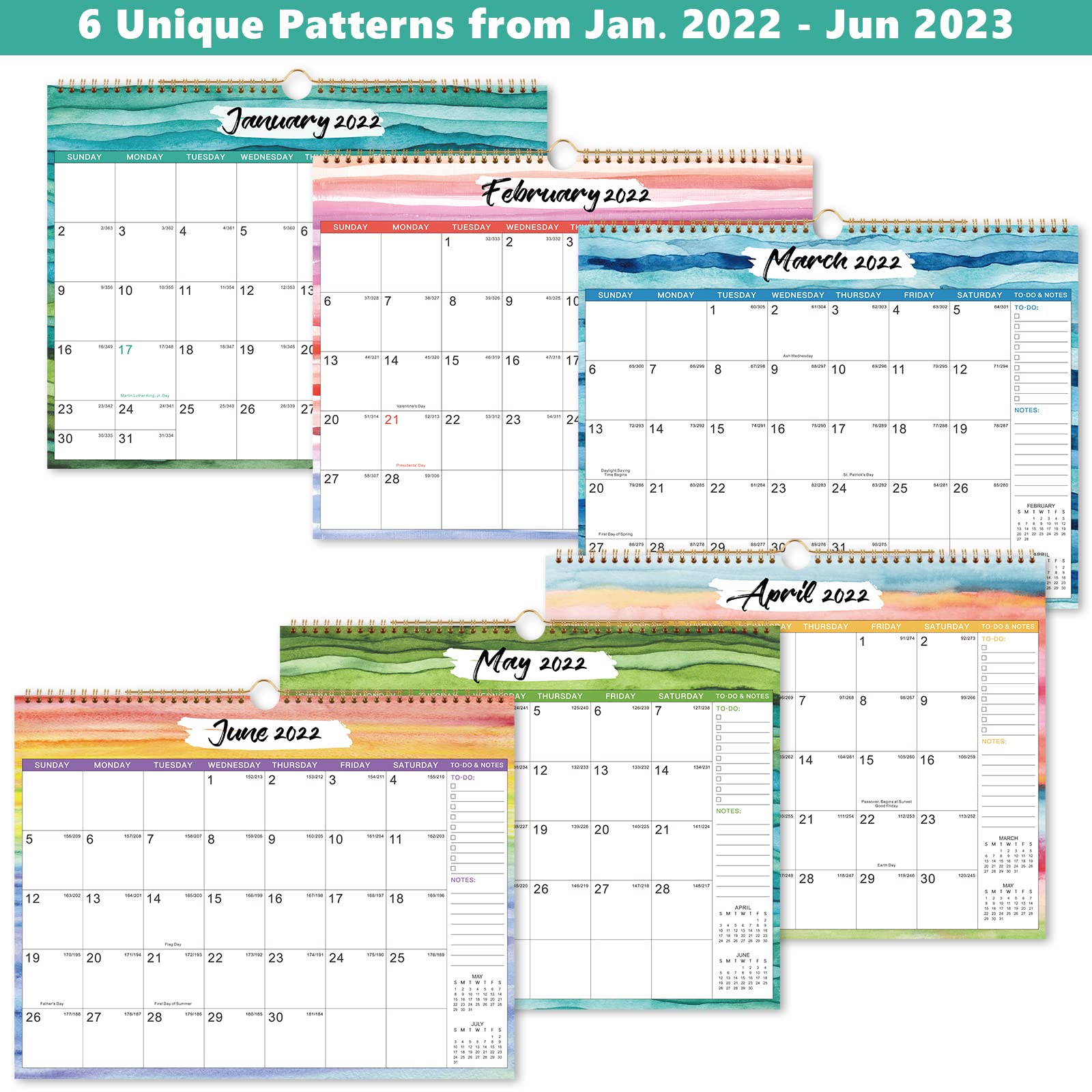 Buy 2022 Calendar - 2022-2023 Calendar, 18 Monthly Wall Calendar with ...