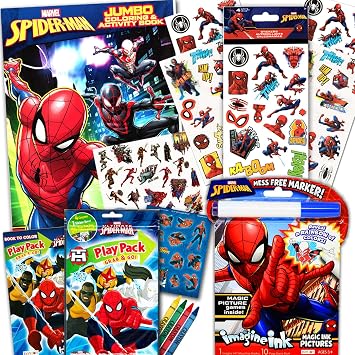 Amazon.com: Spiderman Coloring and Activity Books Bundle with Imagine ...