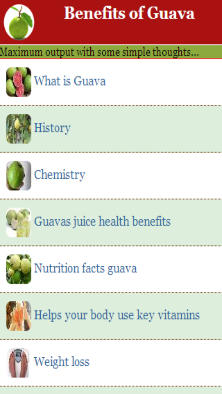 Benefits of Guava - App on Amazon Appstore