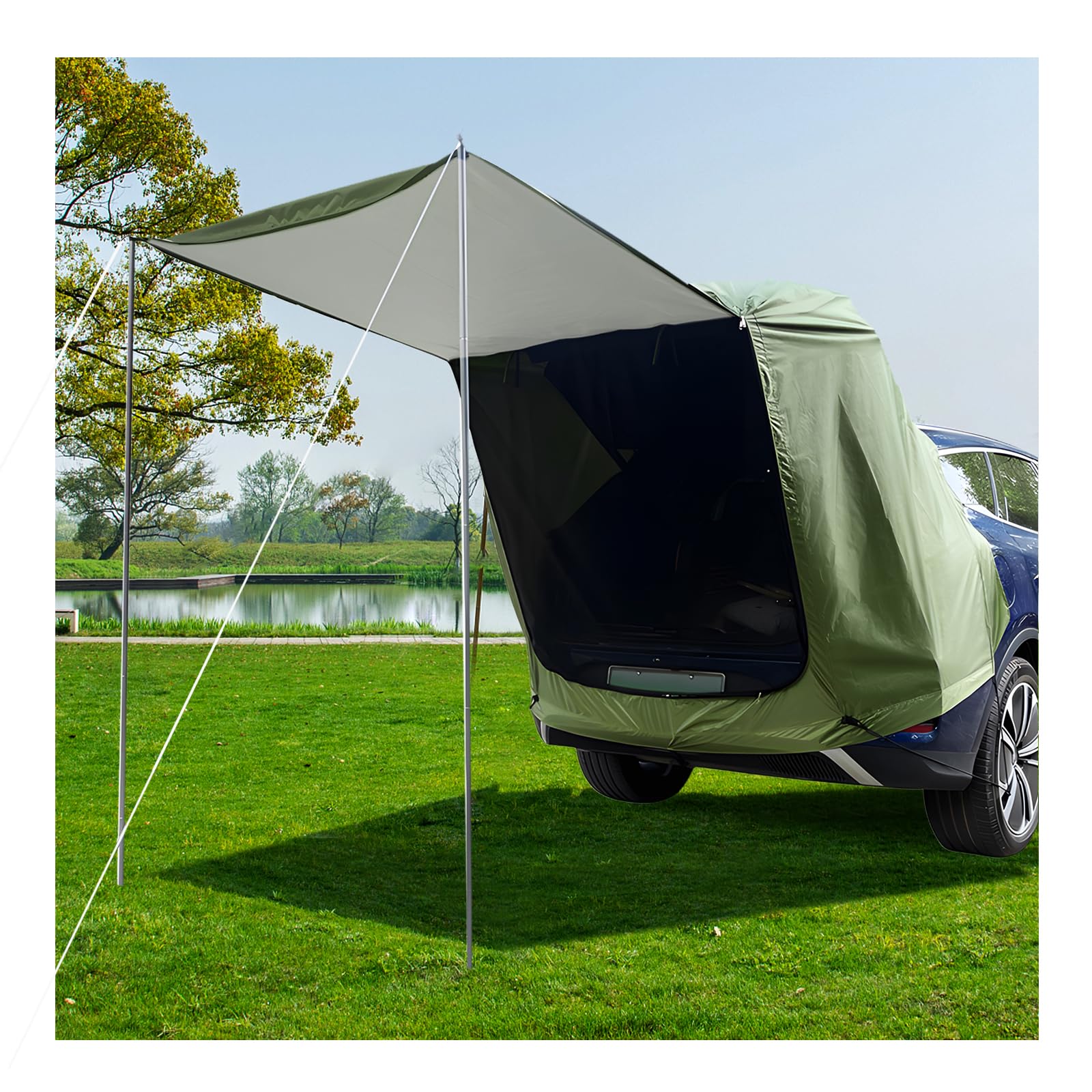 Ligebul SUV Tailgate Tent with Awning Shade, Car Camping Tent with ...