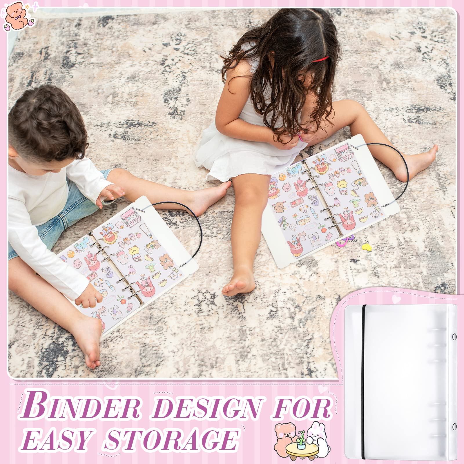 Snapklik.com : Spakon Sticker Collecting Album Sheets Reusable Book ...