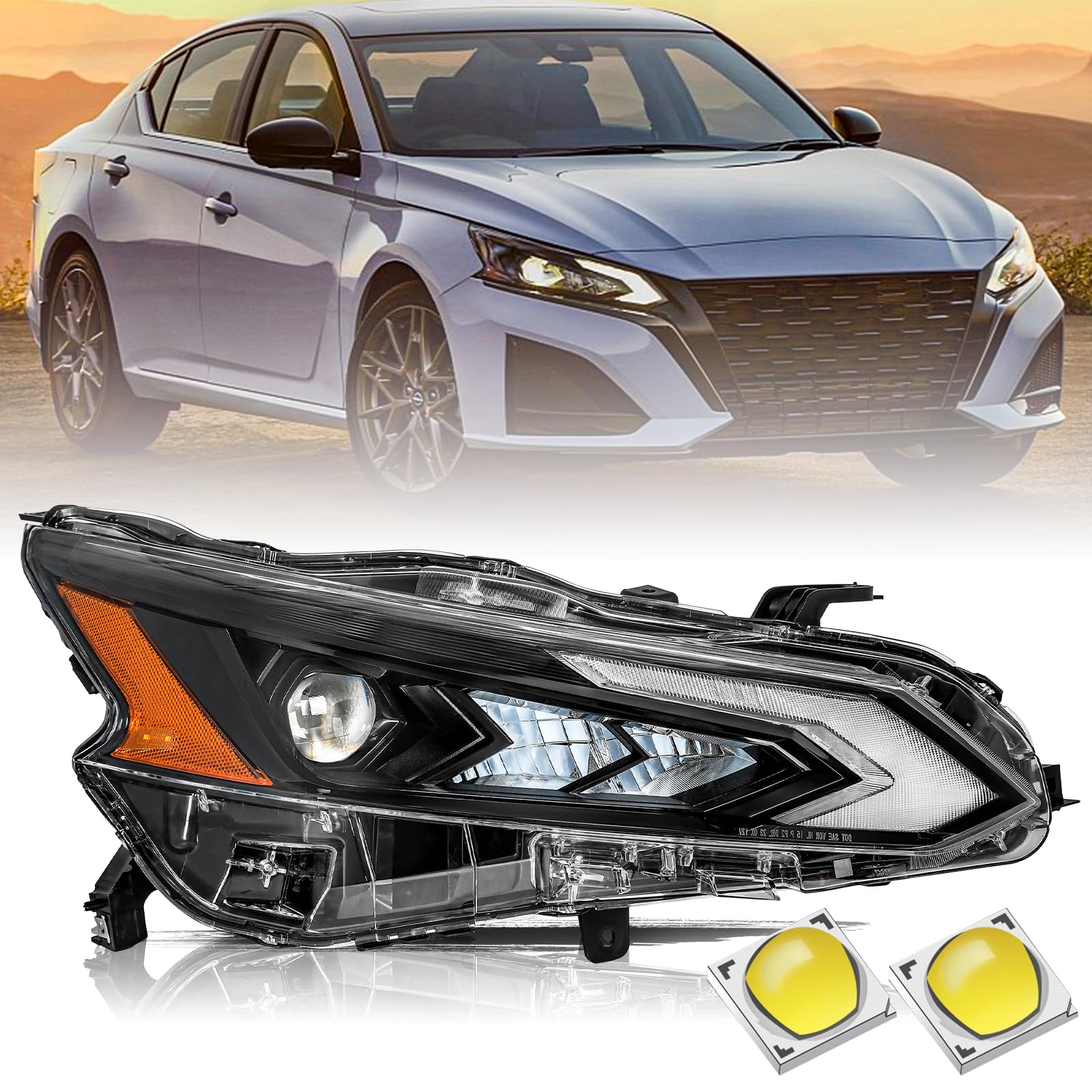 Snapklik.com : Aosky Full LED Headlight Assembly Replacement For 2023 ...