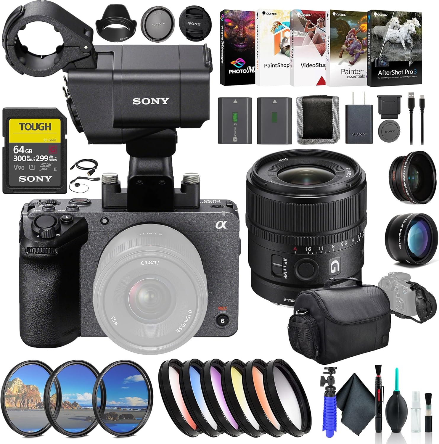 Amazon.com : Sony FX30 Digital Cinema Camera with XLR Handle Unit ILME ...