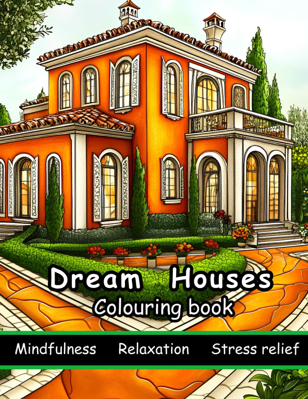 Dream Houses Colouring Book: For Teen and Adults, 50 house styles to ...