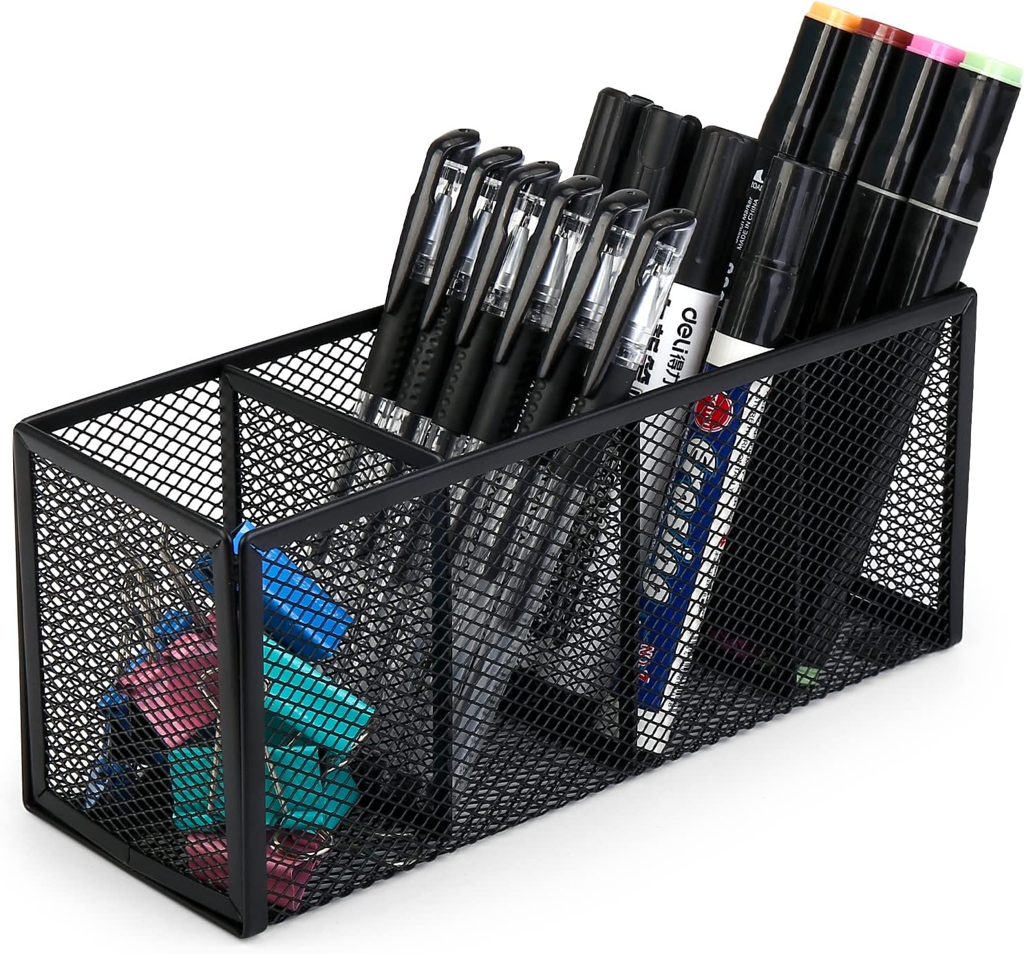Amazon.com: OBloved Mesh Pen Holder Desk Organizers，Pen Organizer for ...