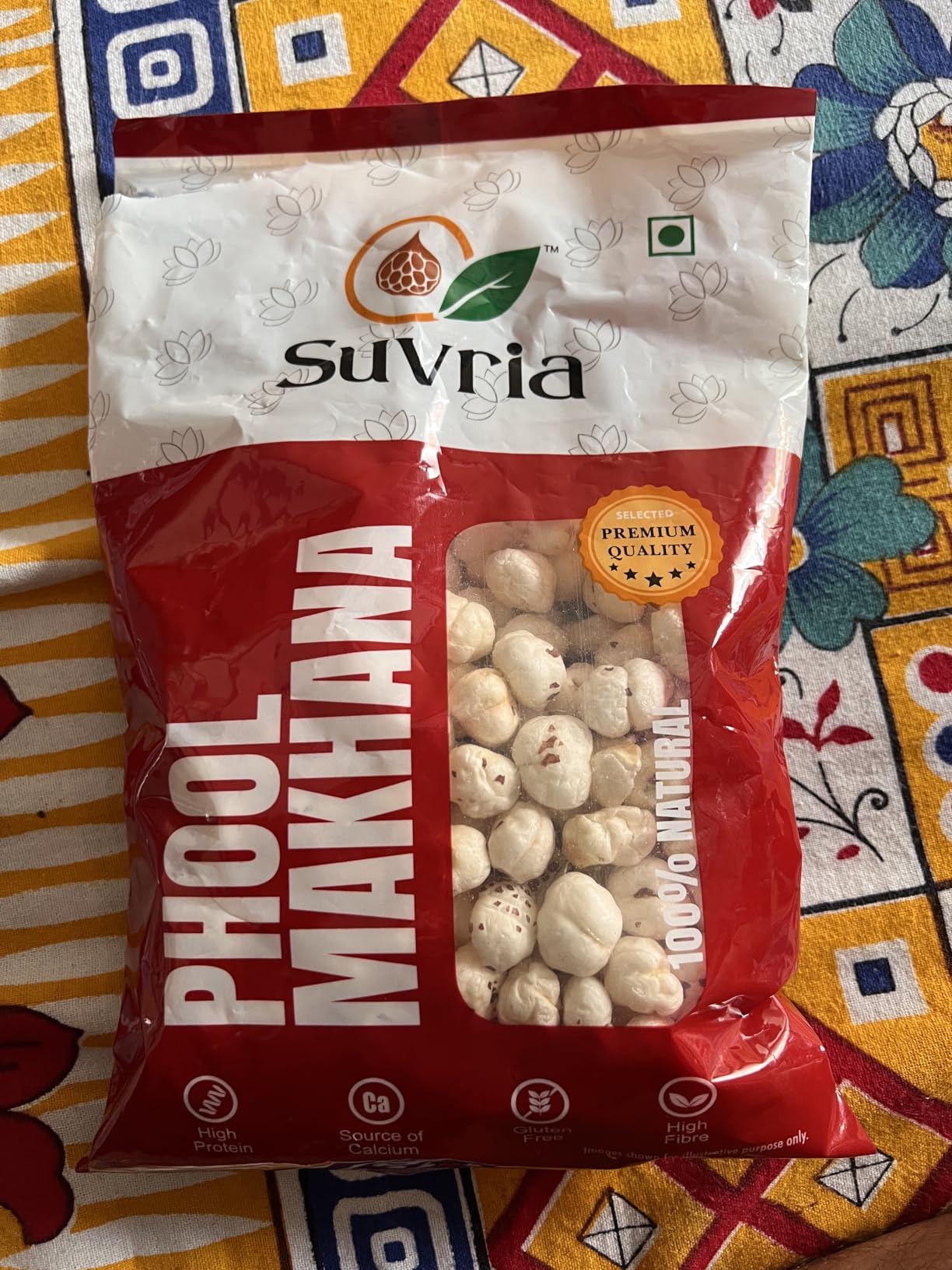 Suvria Brand Makhana - Lotus Seeds | Phool Makhane (Fox Nuts) | 100 ...