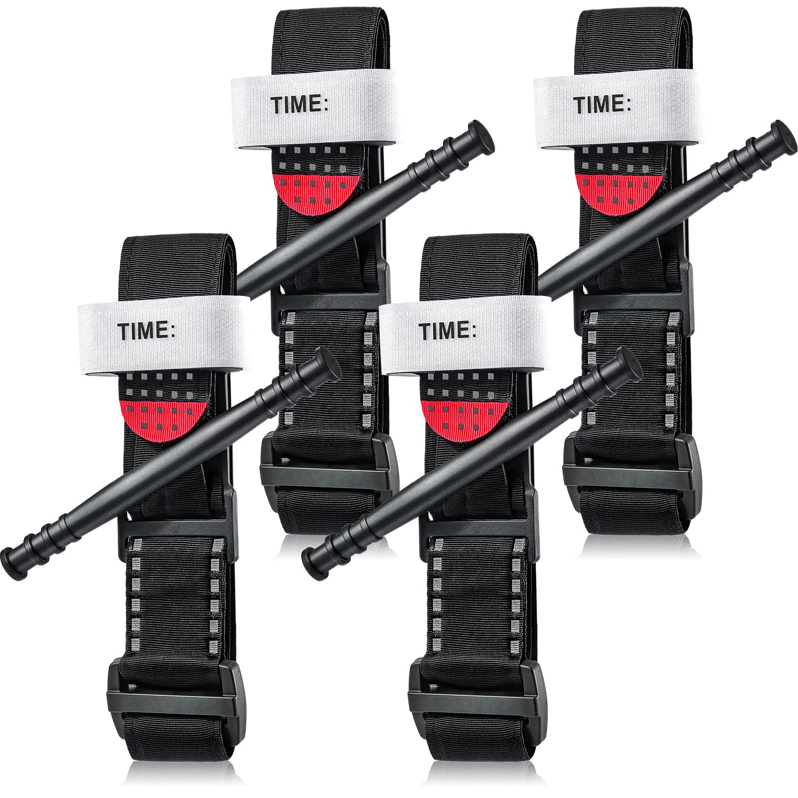 Buy Tourniquet, 4-Pack Combat Windlass Tourniquet, One-Handed Spinning ...