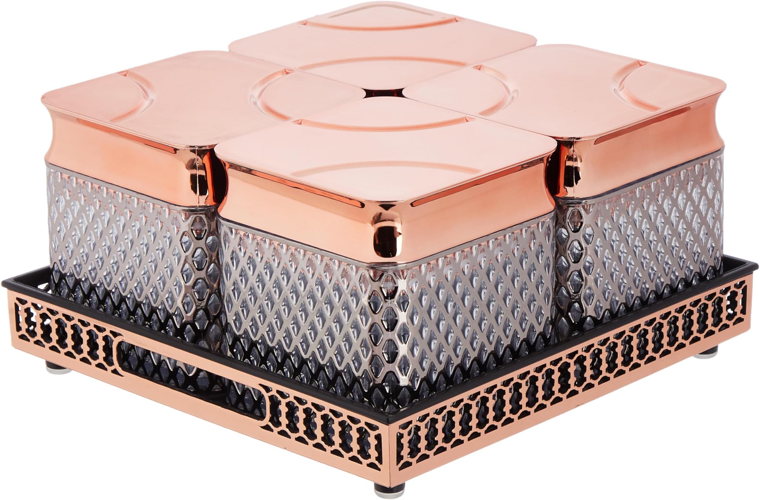 BHAGVAT Acrylic Air-Tight Dry Fruit Container Tray Set With Lid And ...