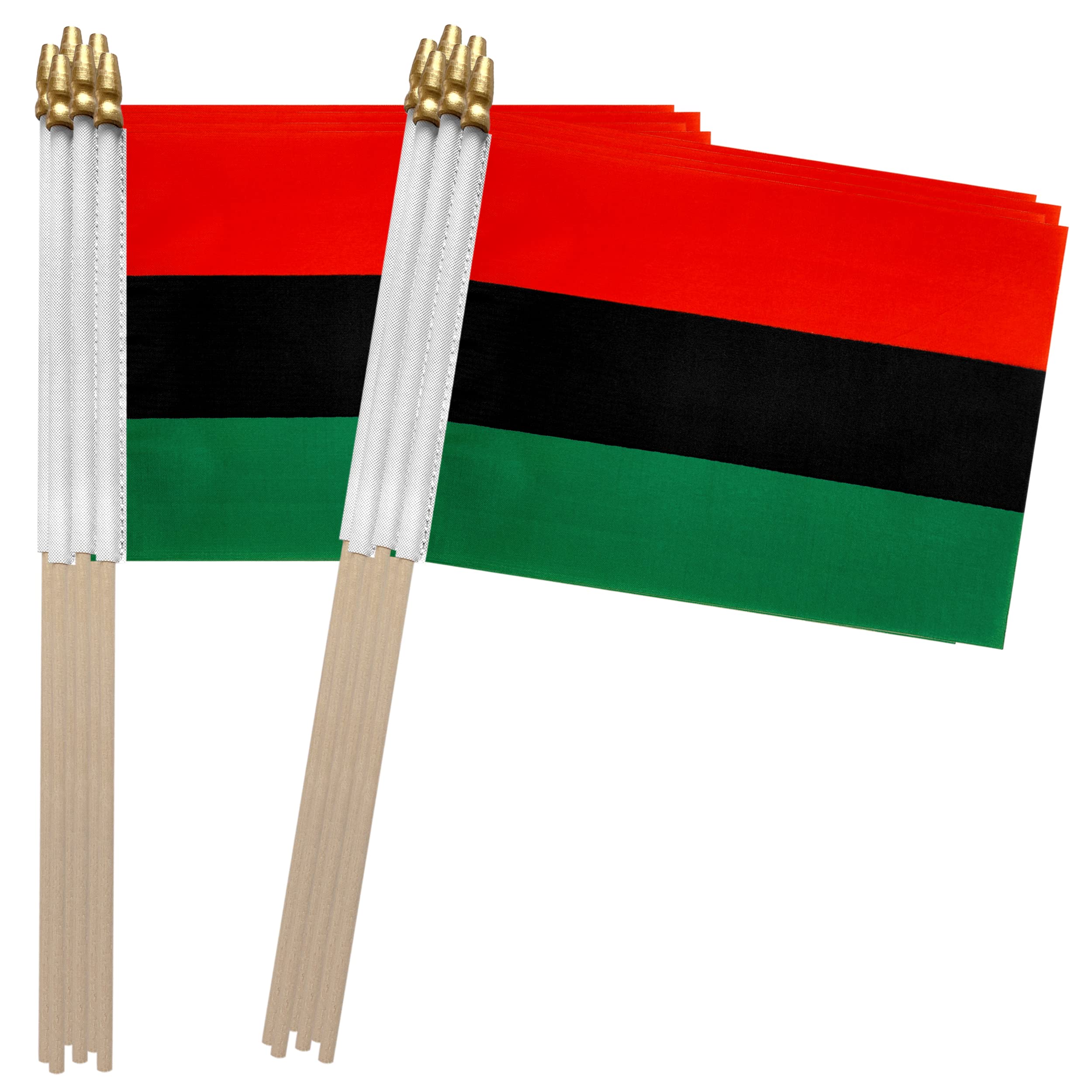 Amazon.com: TSMD African Afro American Stick Flag Small Mini Hand Held ...