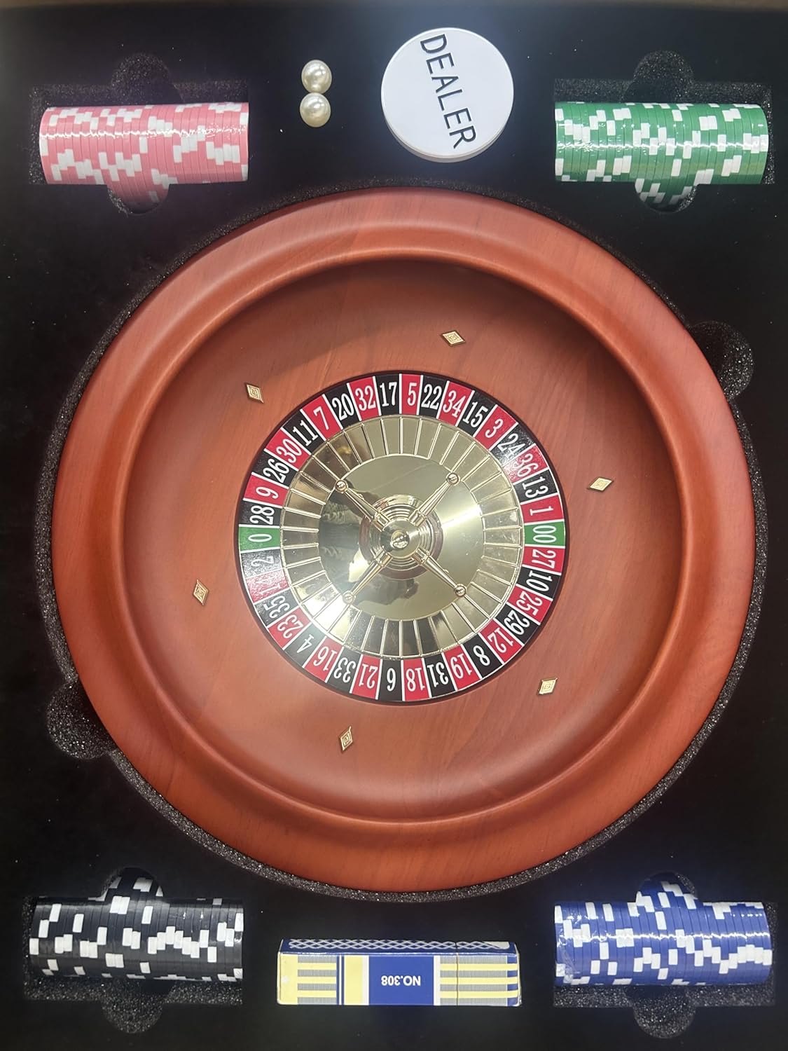 Amazon.com: hklllm Party Roulette Wheel Set, Professional Roulette ...