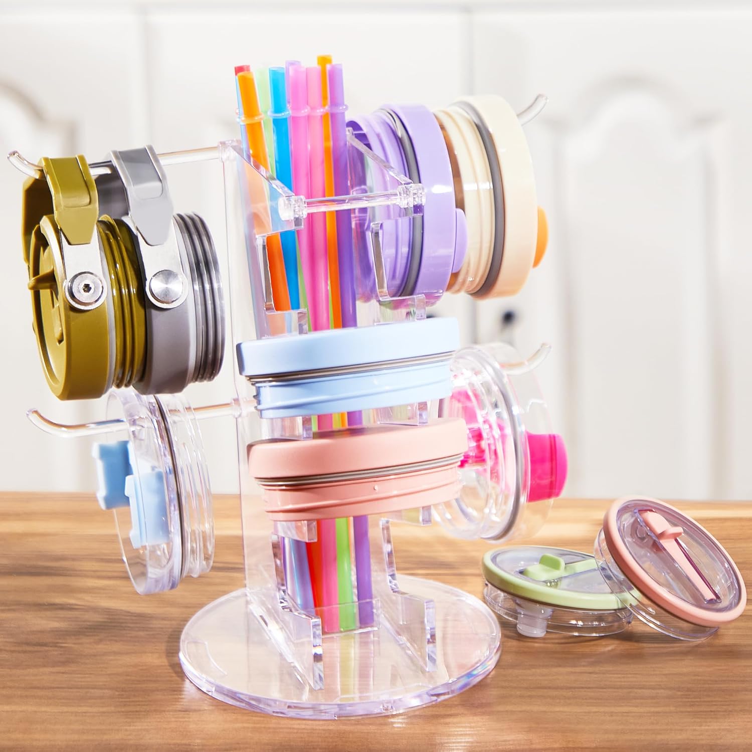 Amazon.com: Elgood Tumbler Lid Organizer for 30oz 40oz Stanley Cup ...