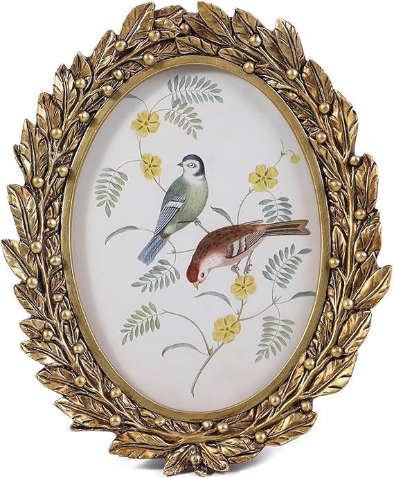 Amazon.com - SIKOO Vintage Picture Frame 5x7 Oval Picture Frame Antique ...