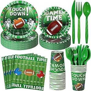 Amazon.com: Uiifan 336 Pcs Football Party Supplies Kit Includes ...